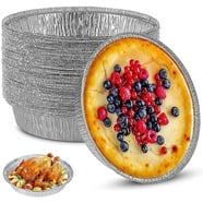 MT Products 50-Piece Disposable Aluminum Foil Crab Shell Mini Pie Pans ...