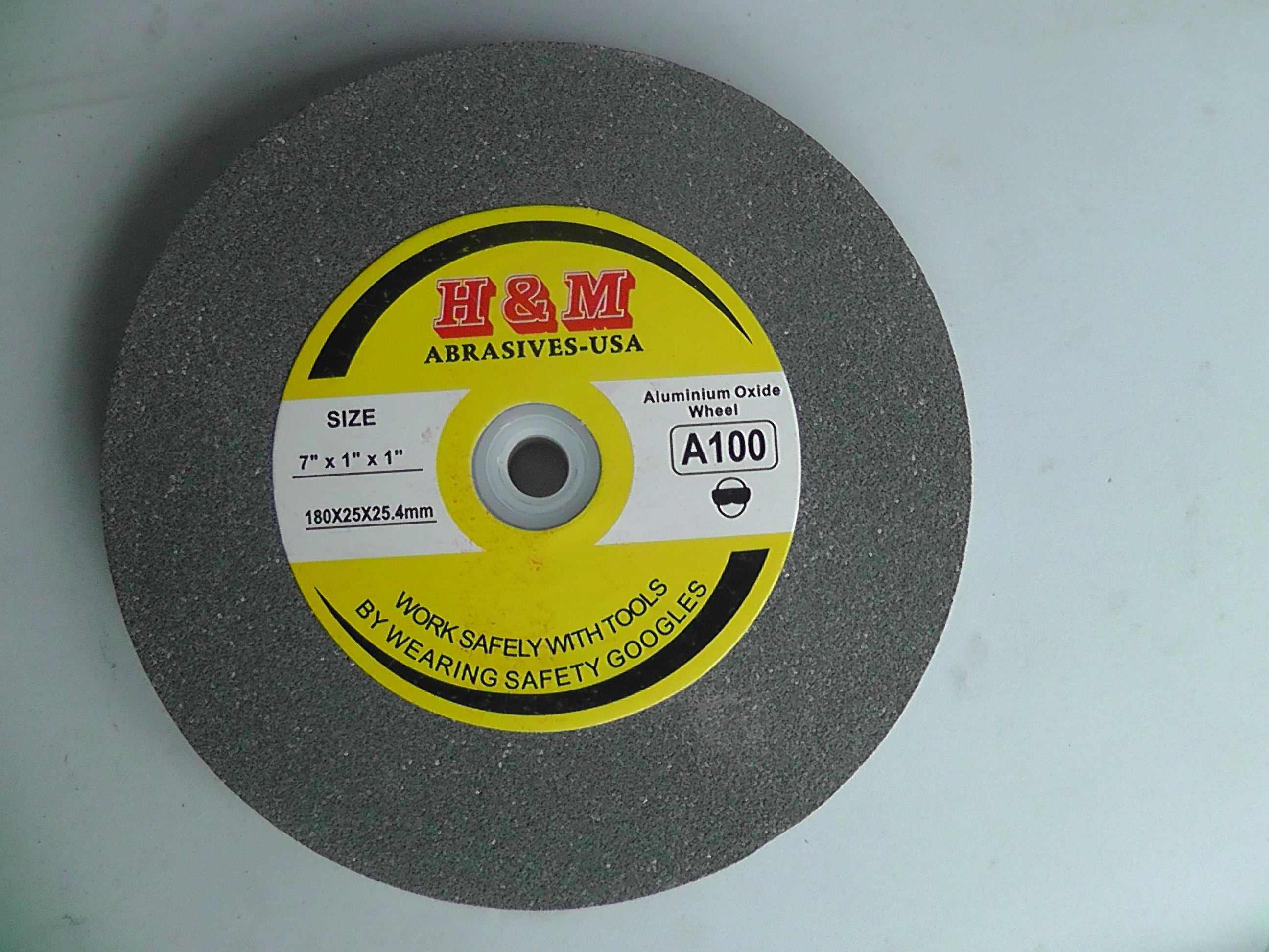 7 inch BENCH GRINDING WHEEL VITRIFIED 7" x 1" x 1" A/O IN 46 60 100 ...