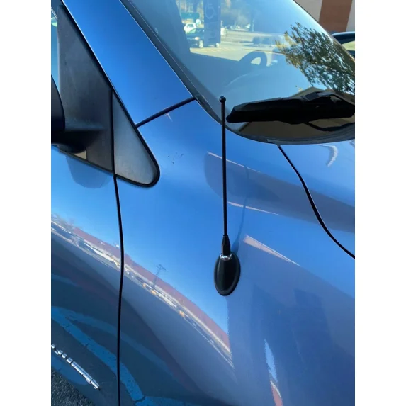 7" inch Black Stainless Antenna Mast Power Rod Radio AM/FM for TOYOTA ...