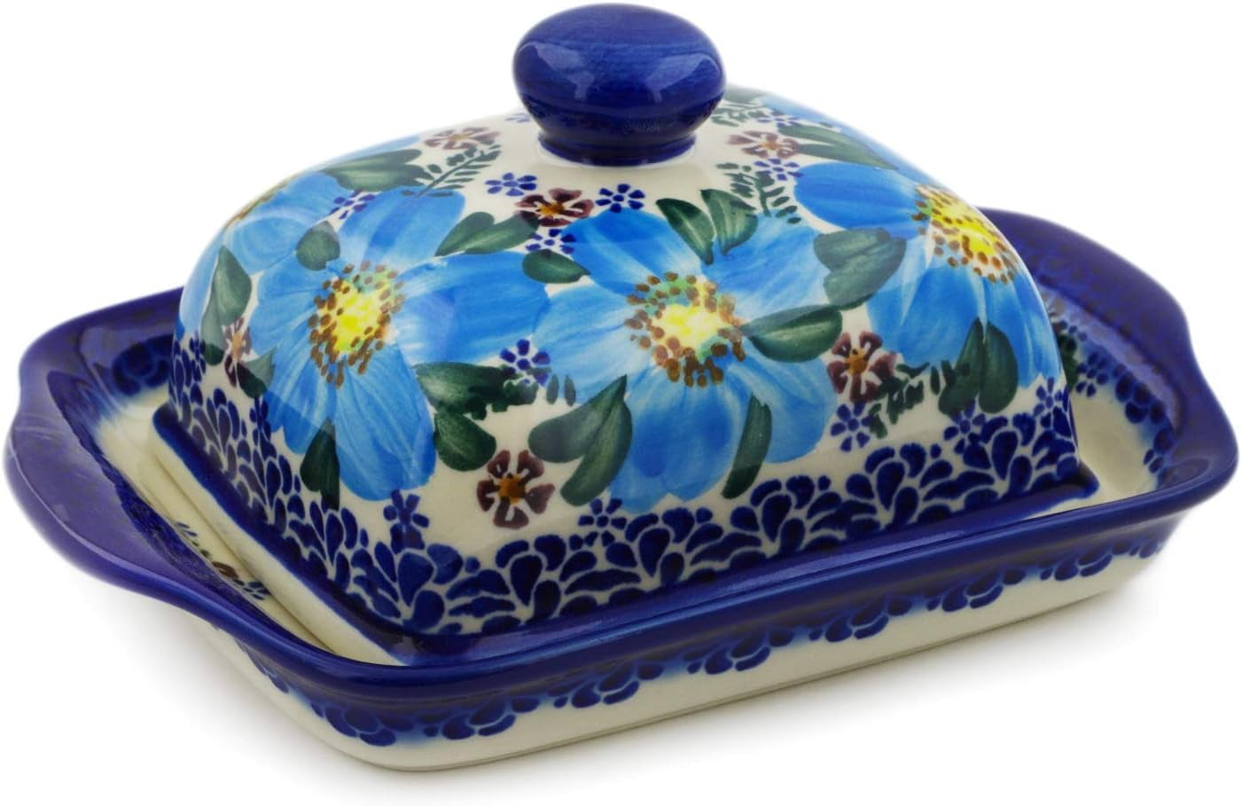 7½-inch Butter Dish (Soft Touch Theme) Signature UNIKAT + Certificate ...