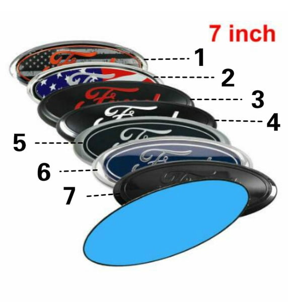 7" inch Car Tailgate Rear Logo Trunk Emblem Decal Oval Badge Stickers ...