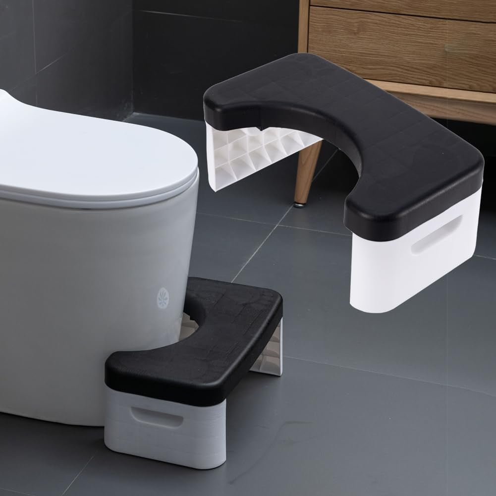 7 inch Folding Toilet Stool, Squatting Poop Stool, Bathroom Potty Step ...