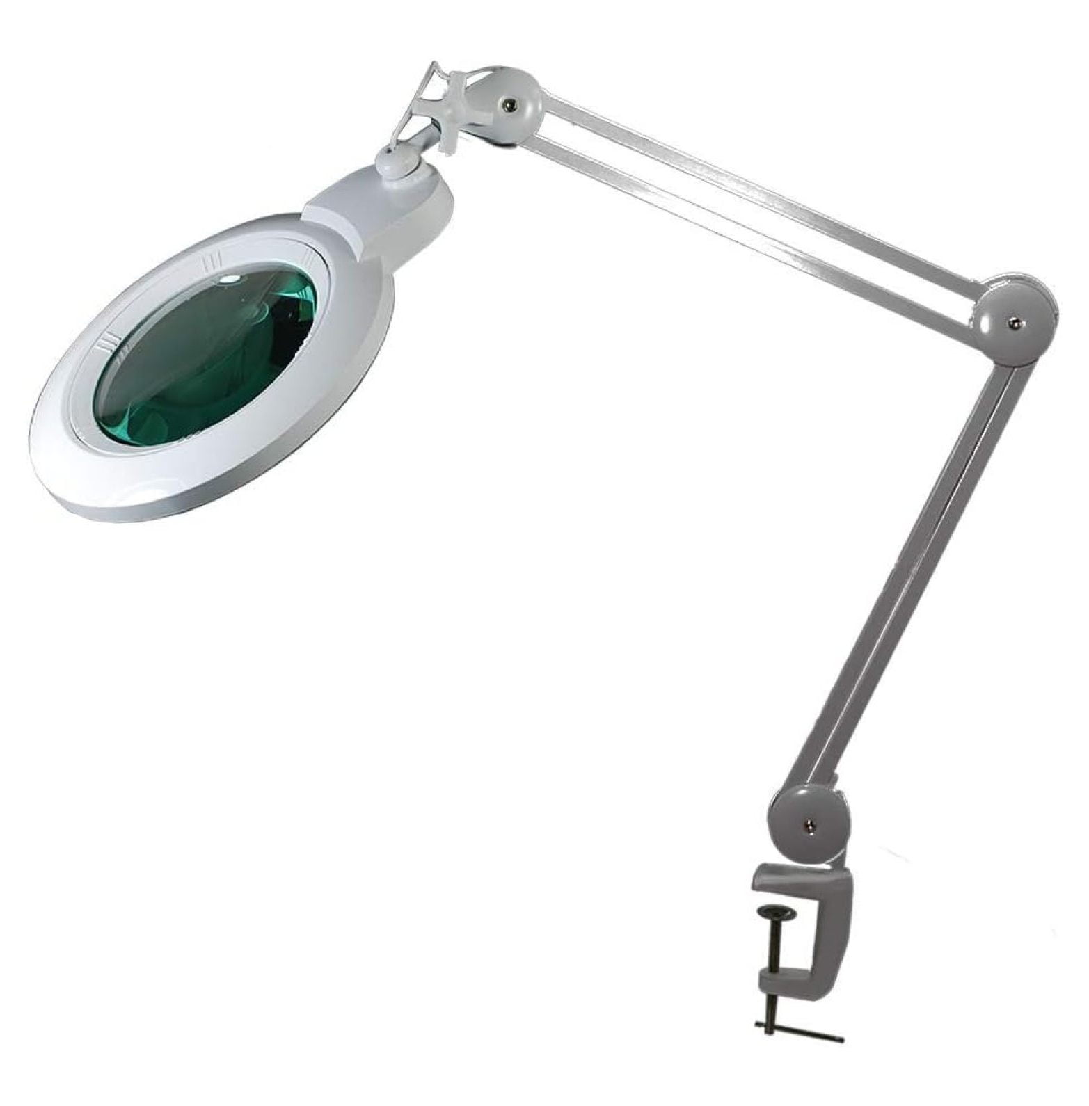 (7 inch Glass Lens) Professional LED Magnifying Lamp with Clamp ...