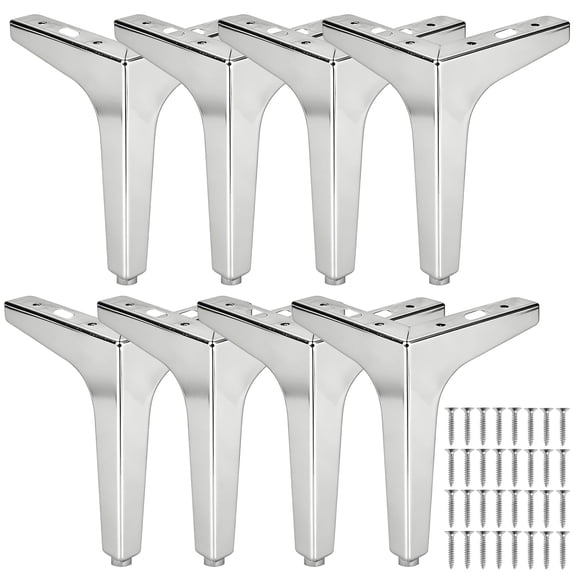 7 inch Gold Metal Legs for Furniture Set of 8 Metal Furniture Legs 7 ...