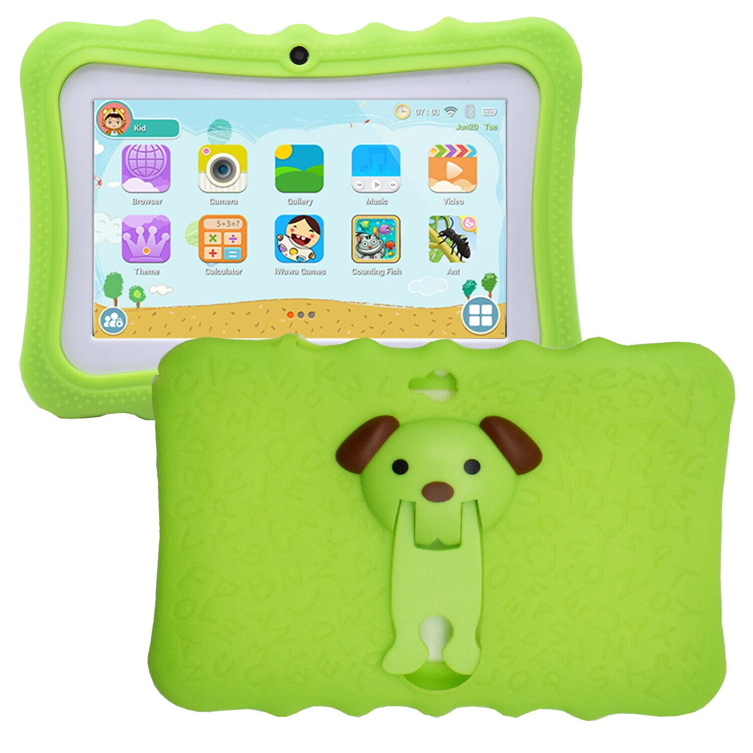 7 inch Kids Tablet Android 9 Tablet for Kids Toddler 64GB WiFi BT Dual ...