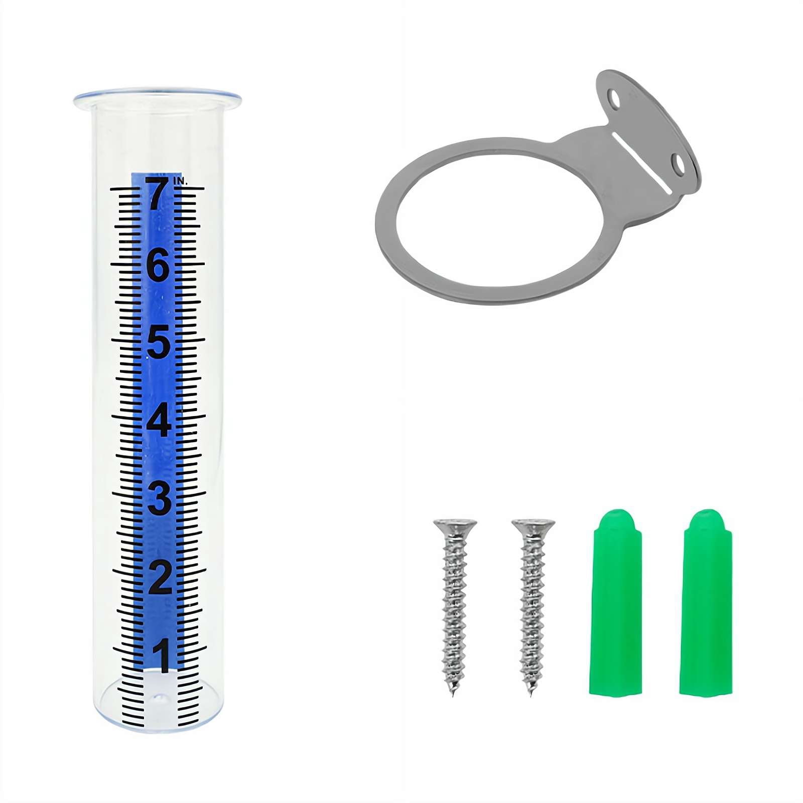 7-inch Outdoor Rain Gauge, Rain Gauge Replacement Tube with Stainless ...