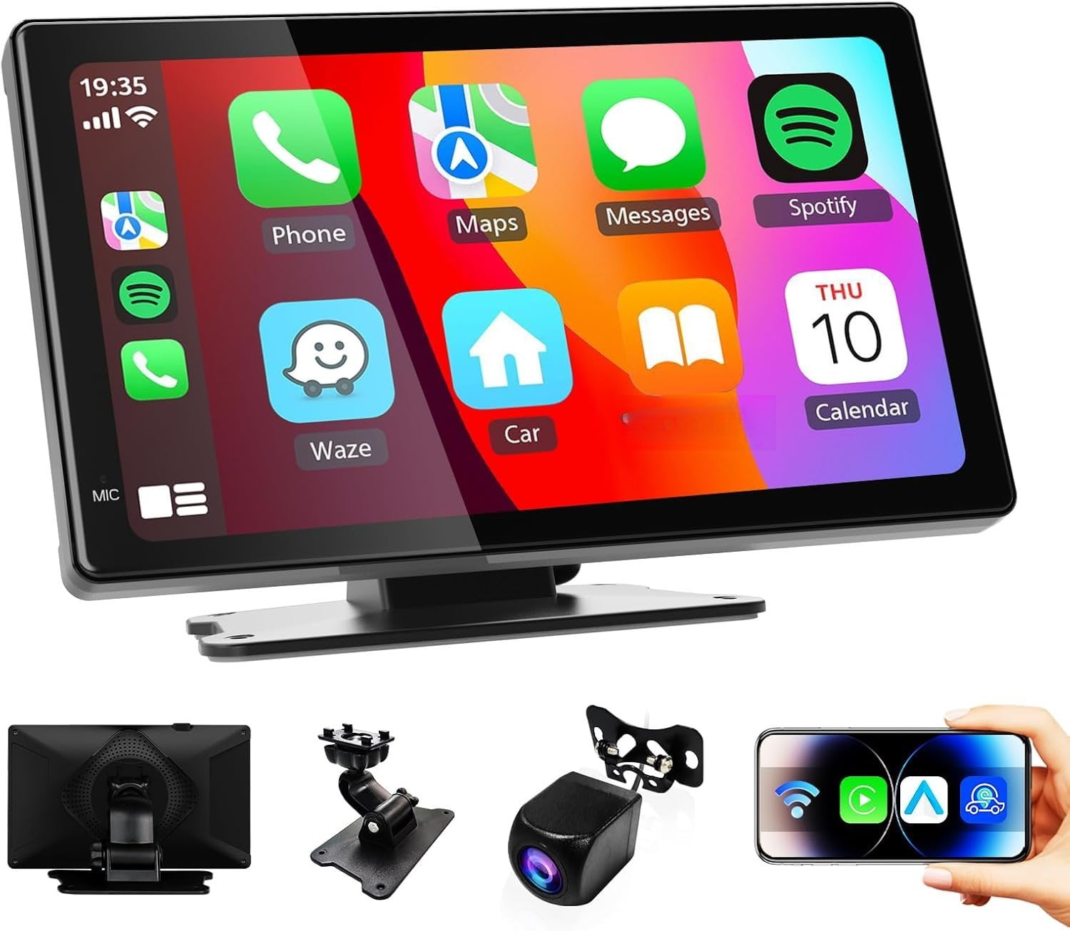 7 inch Portable Stereo, Touchscreen for ,with & with Backup Camera ...