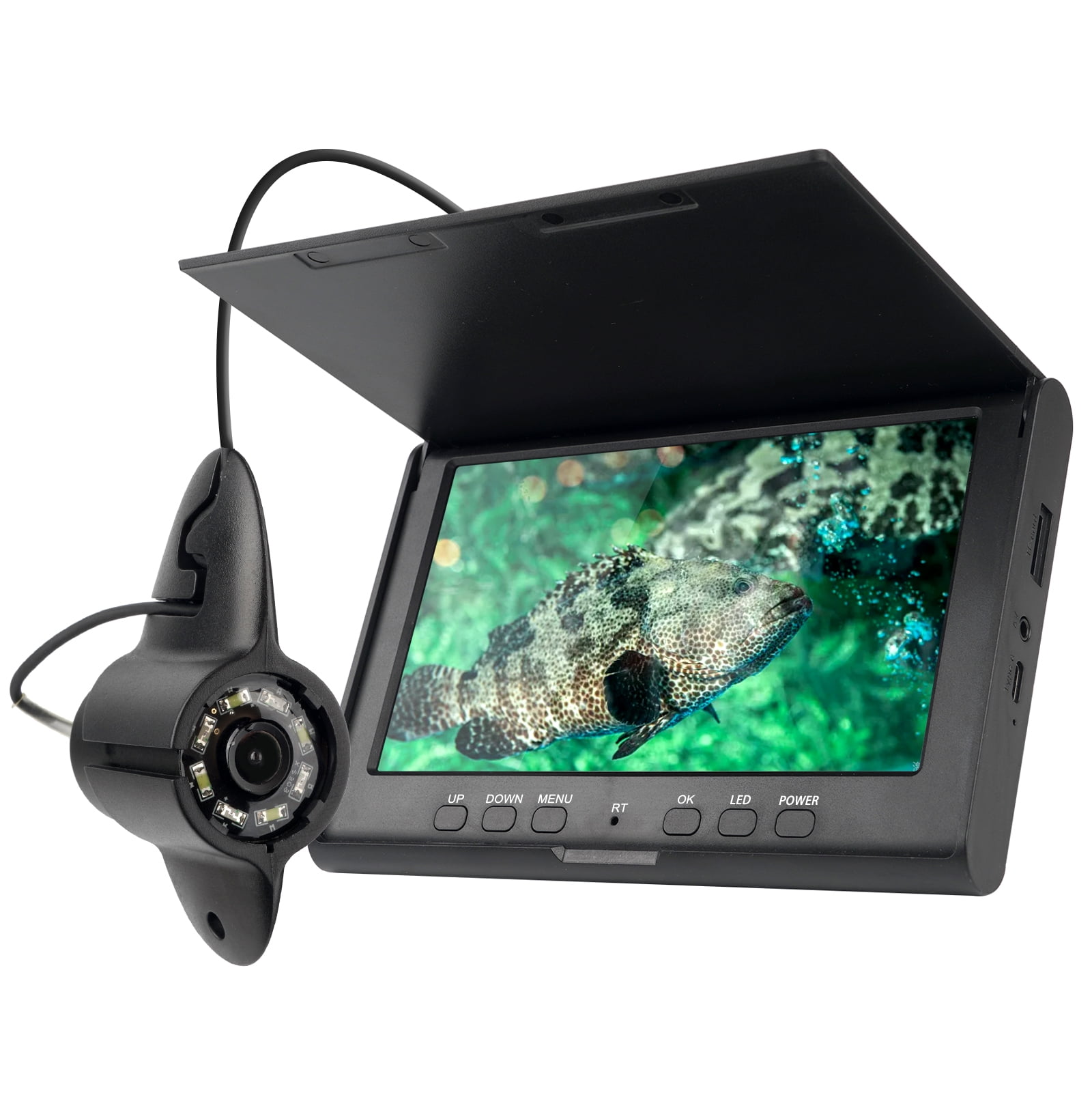 7-inch Portable Underwater Fish Detector, Fishing Camera - Walmart.com