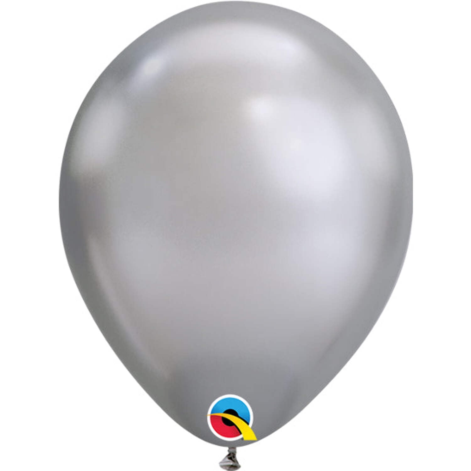 7 inch Qualatex Chrome - Silver Latex Balloons (100 Pack) - Party ...