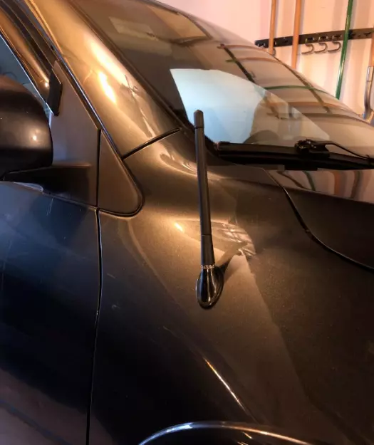 7" inch Short Black Antenna Mast Power Rod Radio AM/FM for TOYOTA ...