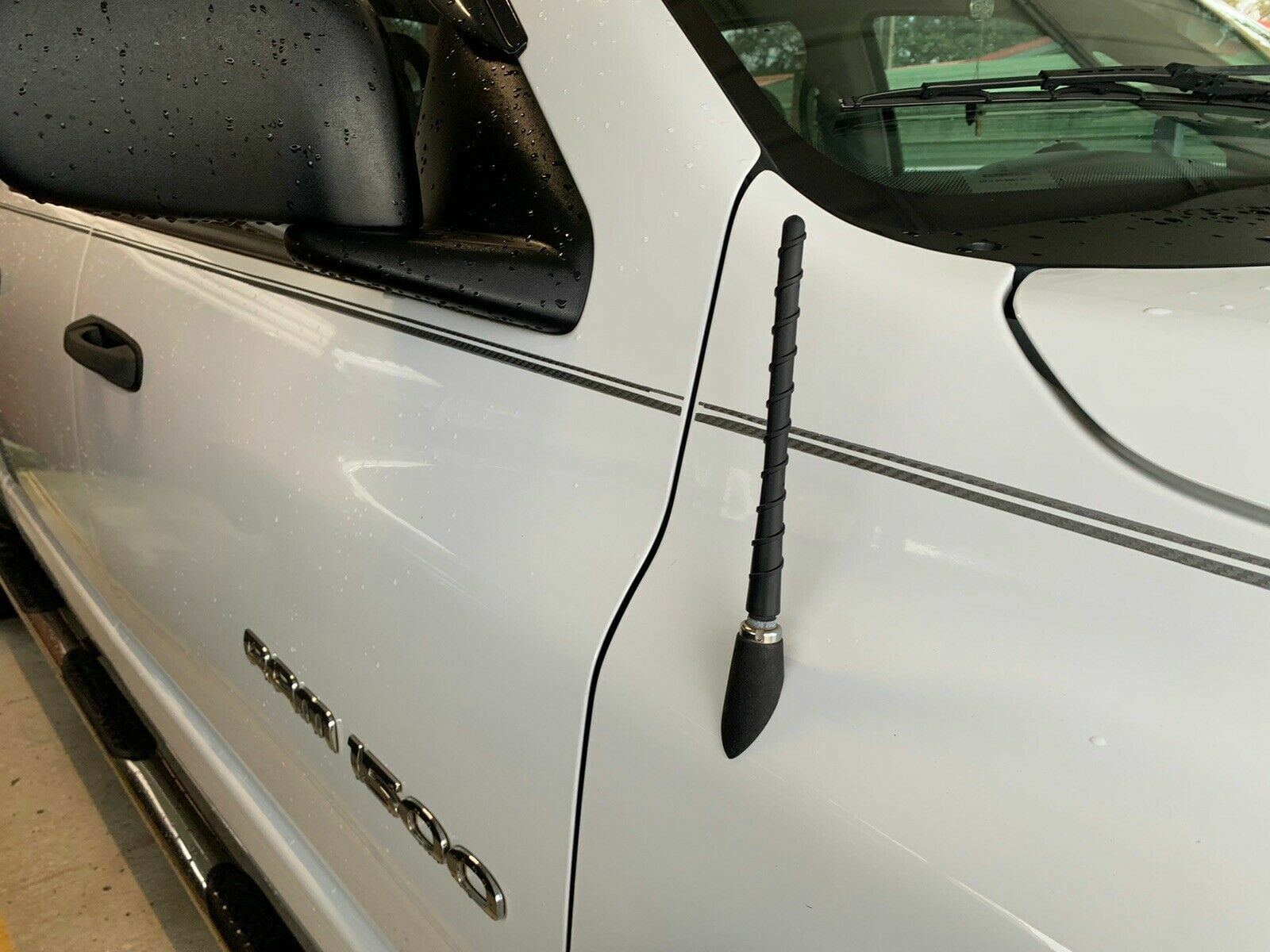 7" inch Short Black Rubber Spiral Antenna Mast Radio AM/FM for DODGE ...