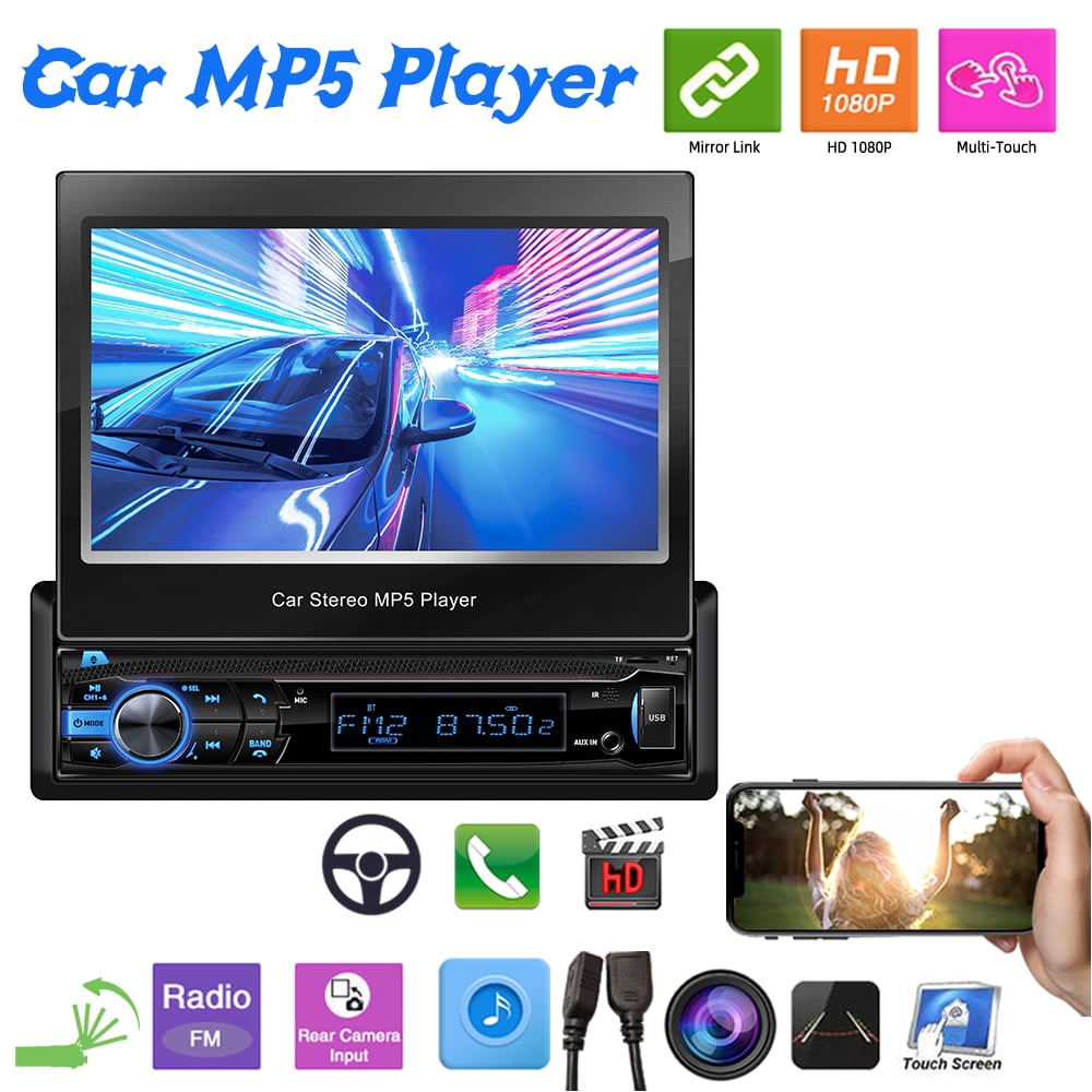 7 inch Single Din Car Radio Touchscreen Mirror link wince system FM ...
