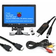 7 inch Small HDMI VGA AV RCA Monitor 1080P Second Screen for PC ...