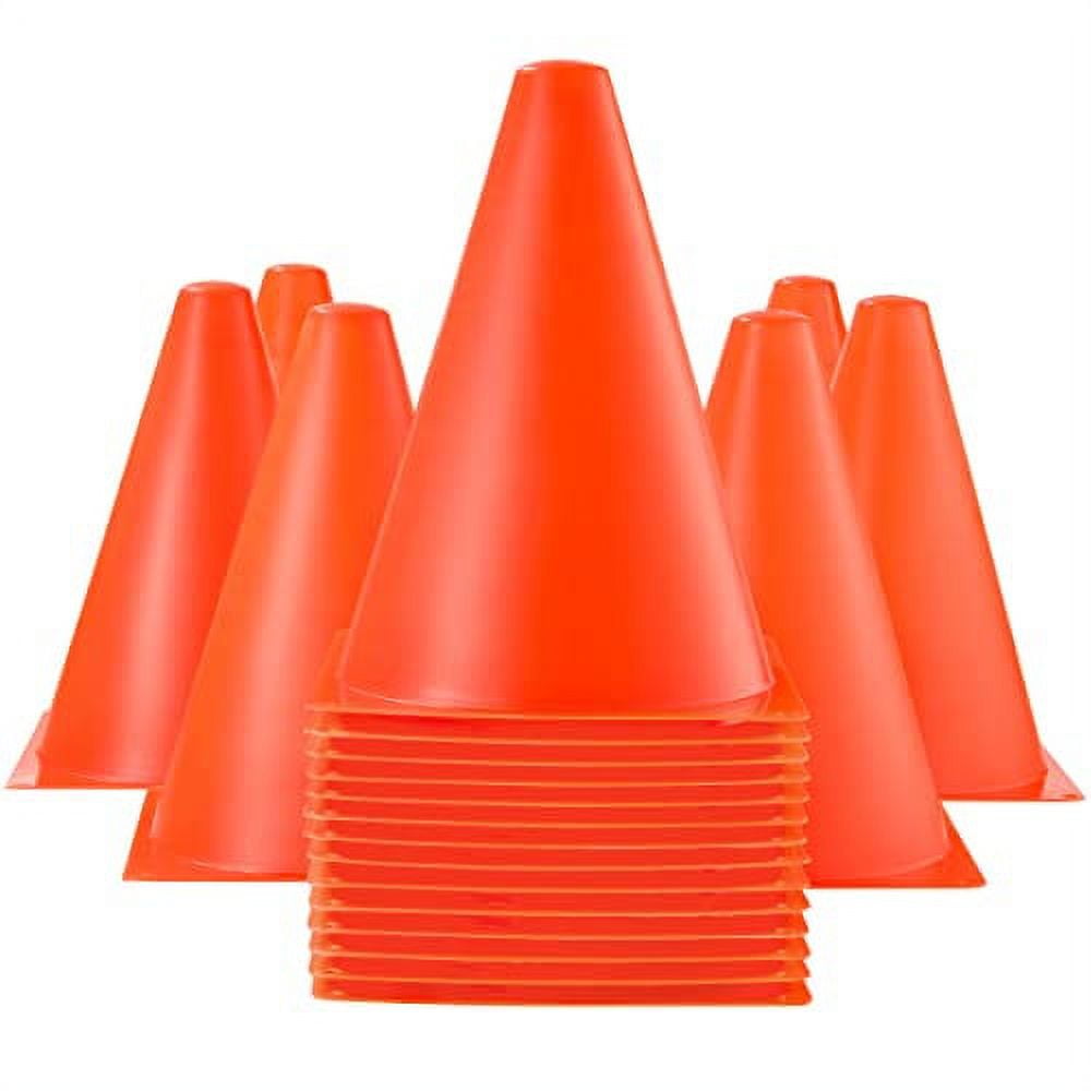 7-inch Traffic Cones Sports Practice for Basketball, Soccer Cones for ...
