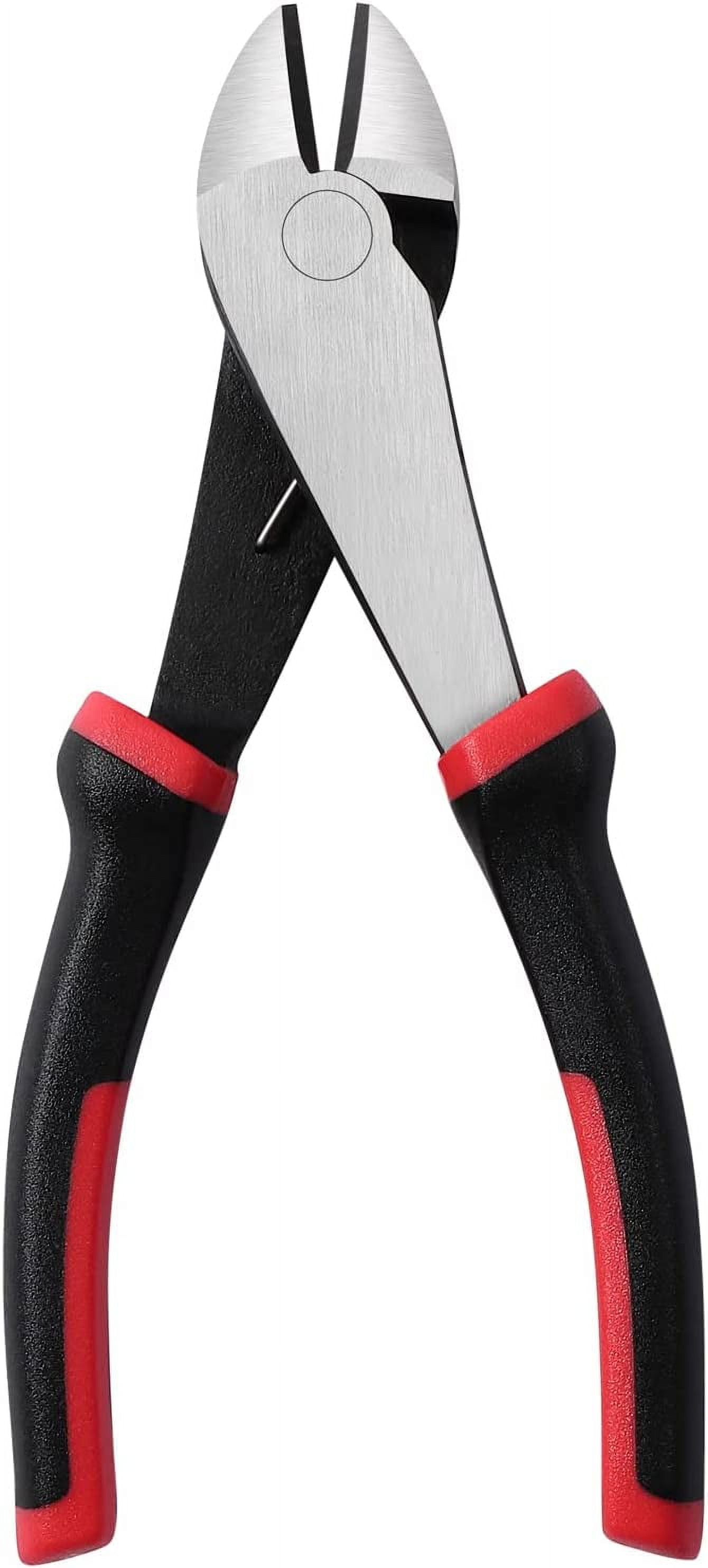 7-inch Wire Cutters, Spring-loaded Side Cutters Dikes, Ultra Tough and ...