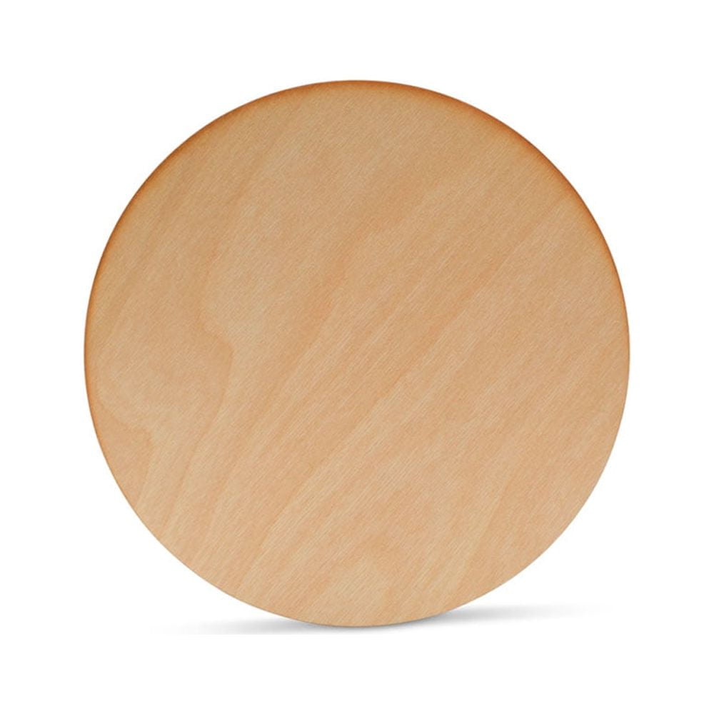 7-inch Wood Circle Disc, 1/8 inch thick with Rustic Burnt Edges, Pack ...