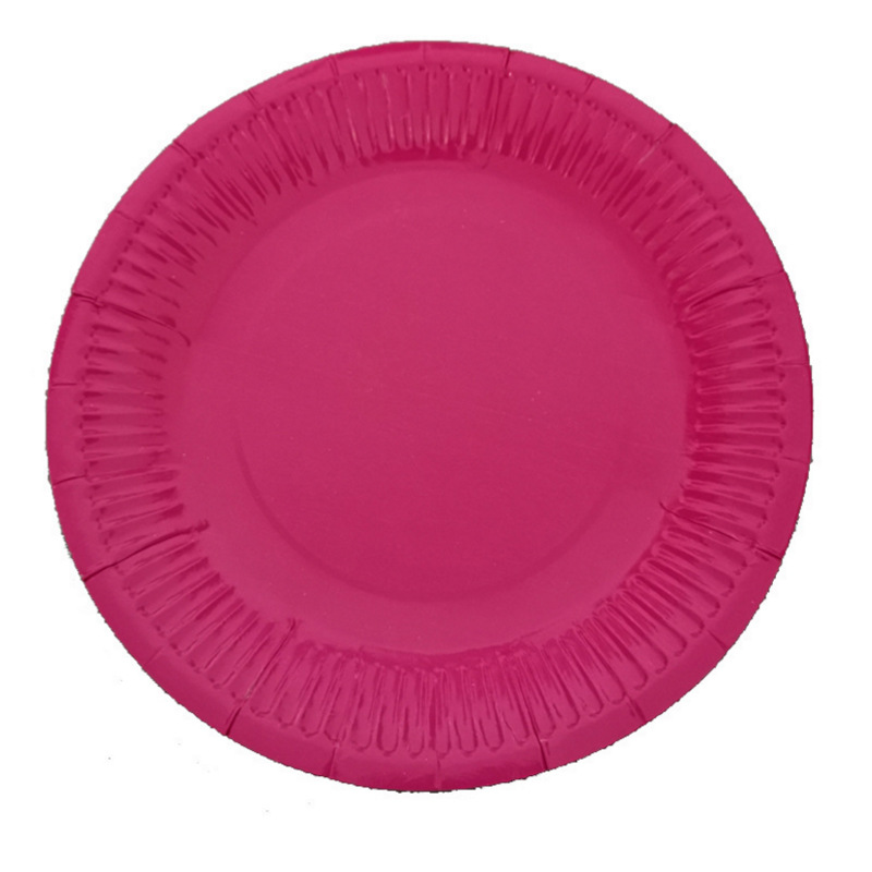 7-inch colored round paper plates kindergarten children DIY handmade ...
