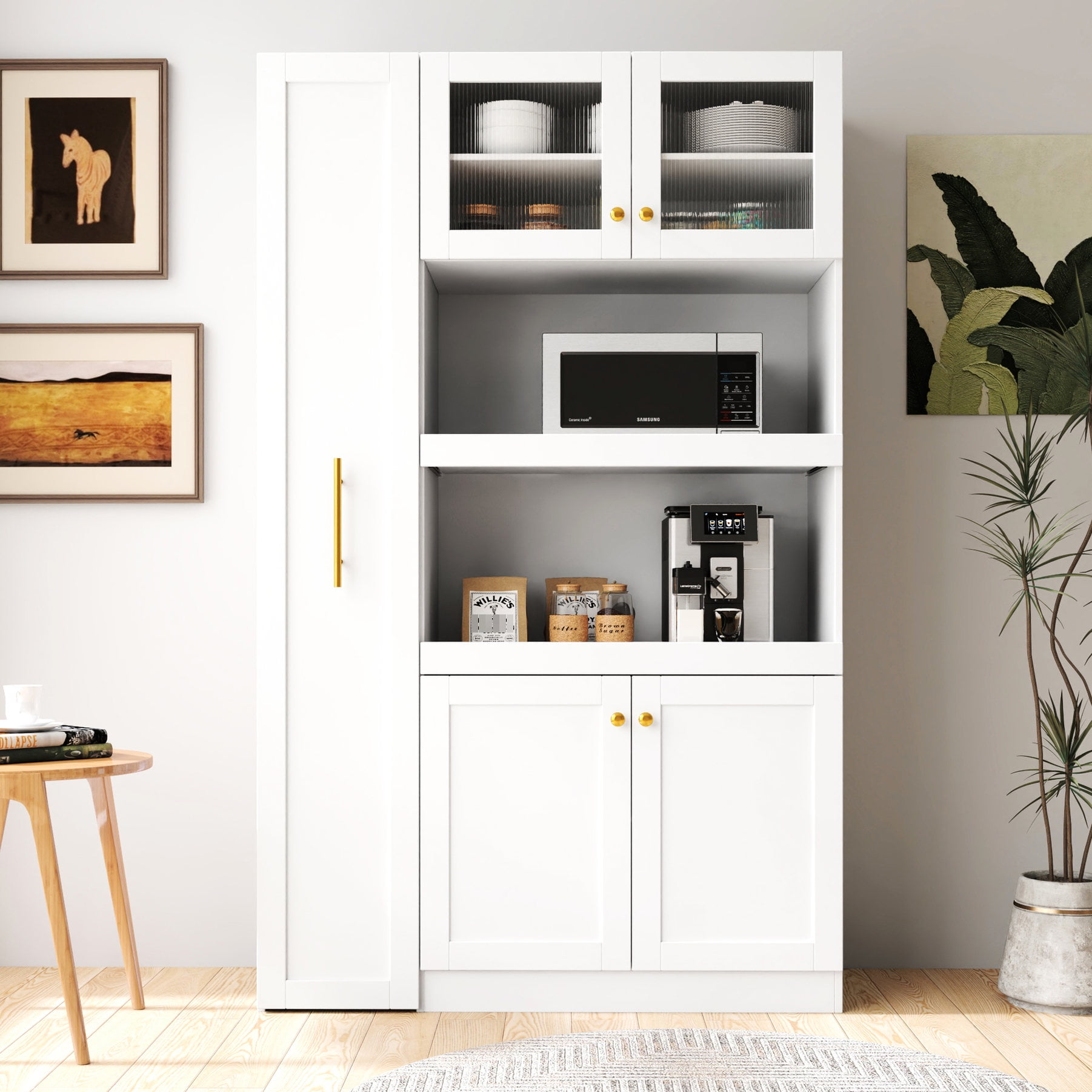 7-layer pull-out shelf / Kitchen pantry storage / Easy access to items ...
