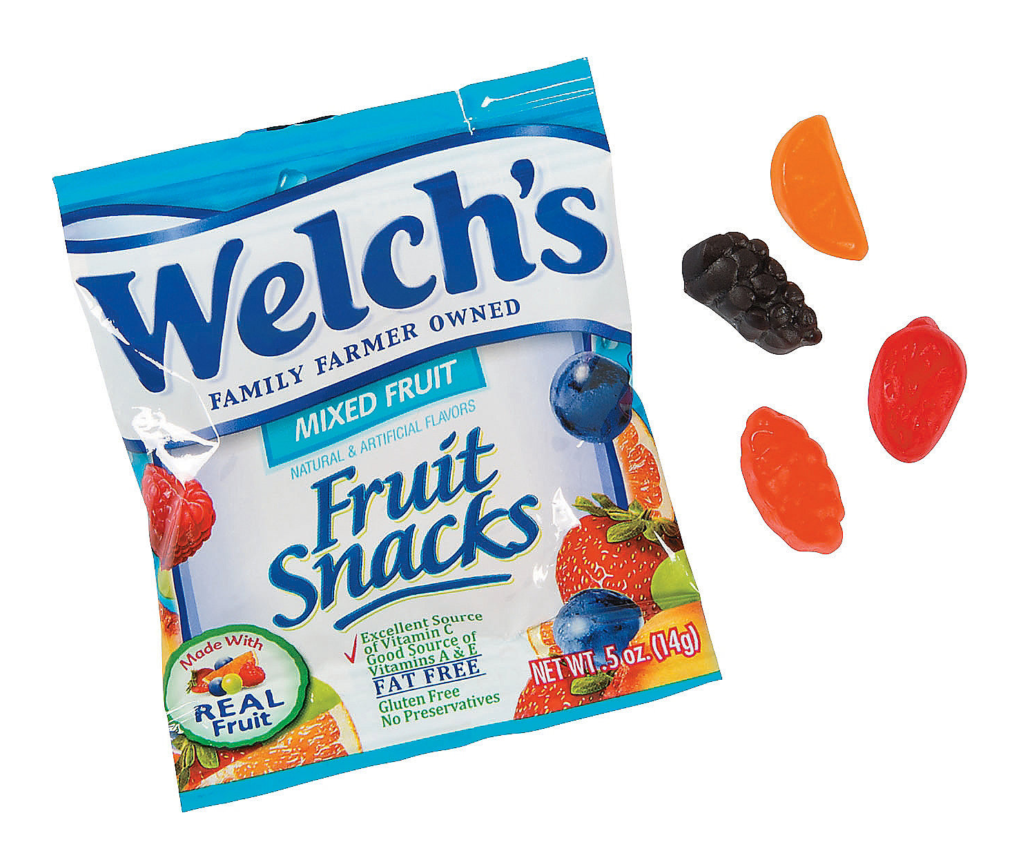7 lbs. 13 oz. Bulk Welch’s Fruit Snacks Mixed Fruit Packs - 250 Pc ...