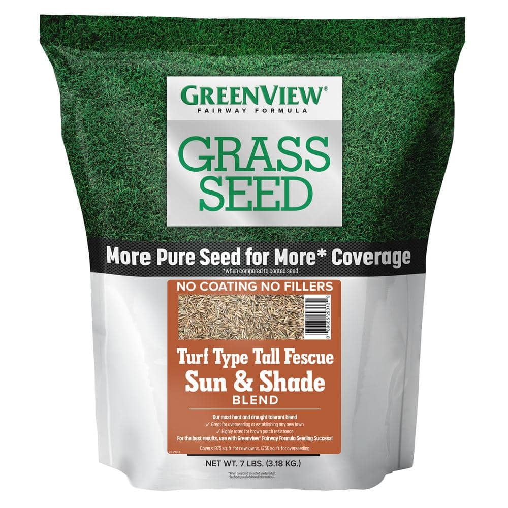 7 lbs. Fairway Formula Grass Seed Turf Type Tall Fescue Sun and Shade ...