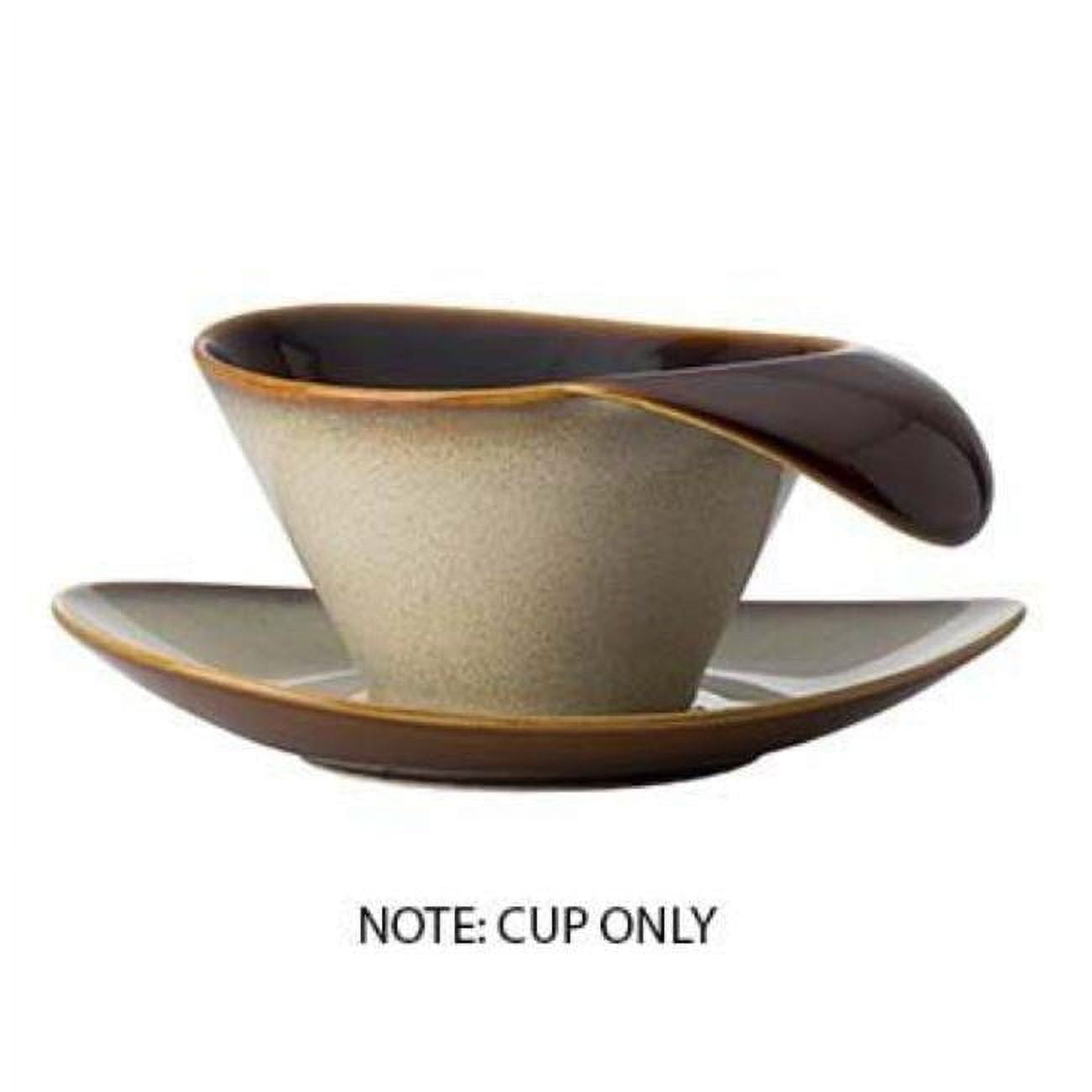 7 oz Rustic Sama Porcelain Teacup with Lip Handle White - Walmart.com