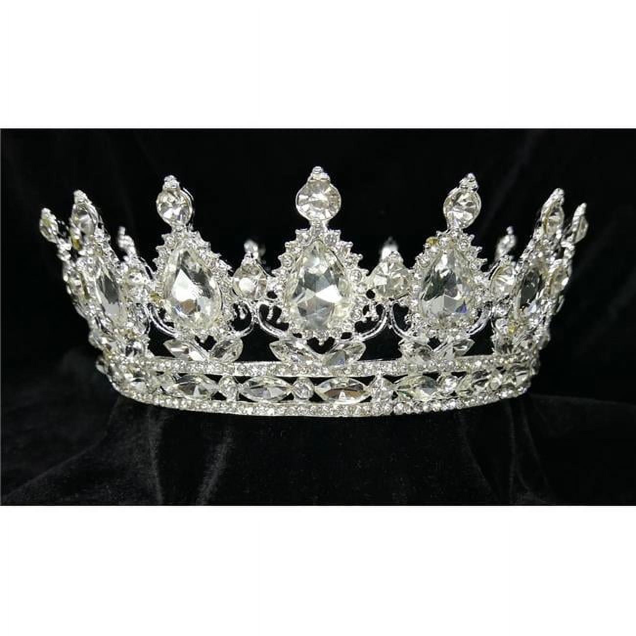 7 oz Silver Crown with Big Rhinestones - Silver - Walmart.com
