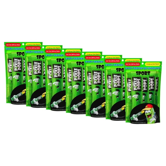 (7 pack) Bob's Pickle Pops, serving size 2 oz, 6 Count, easy tear open ...
