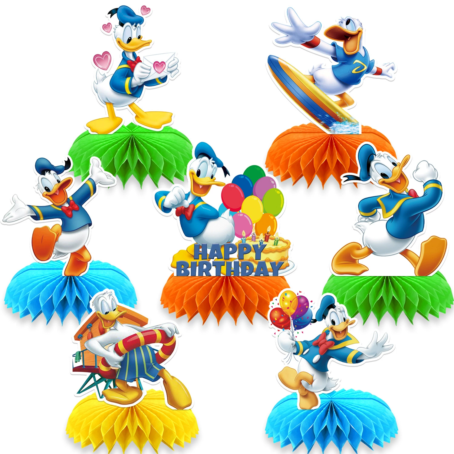 36 Color Oil Pastels 9-Piece Rubber Duck Honeycomb Centerpiece Set ...