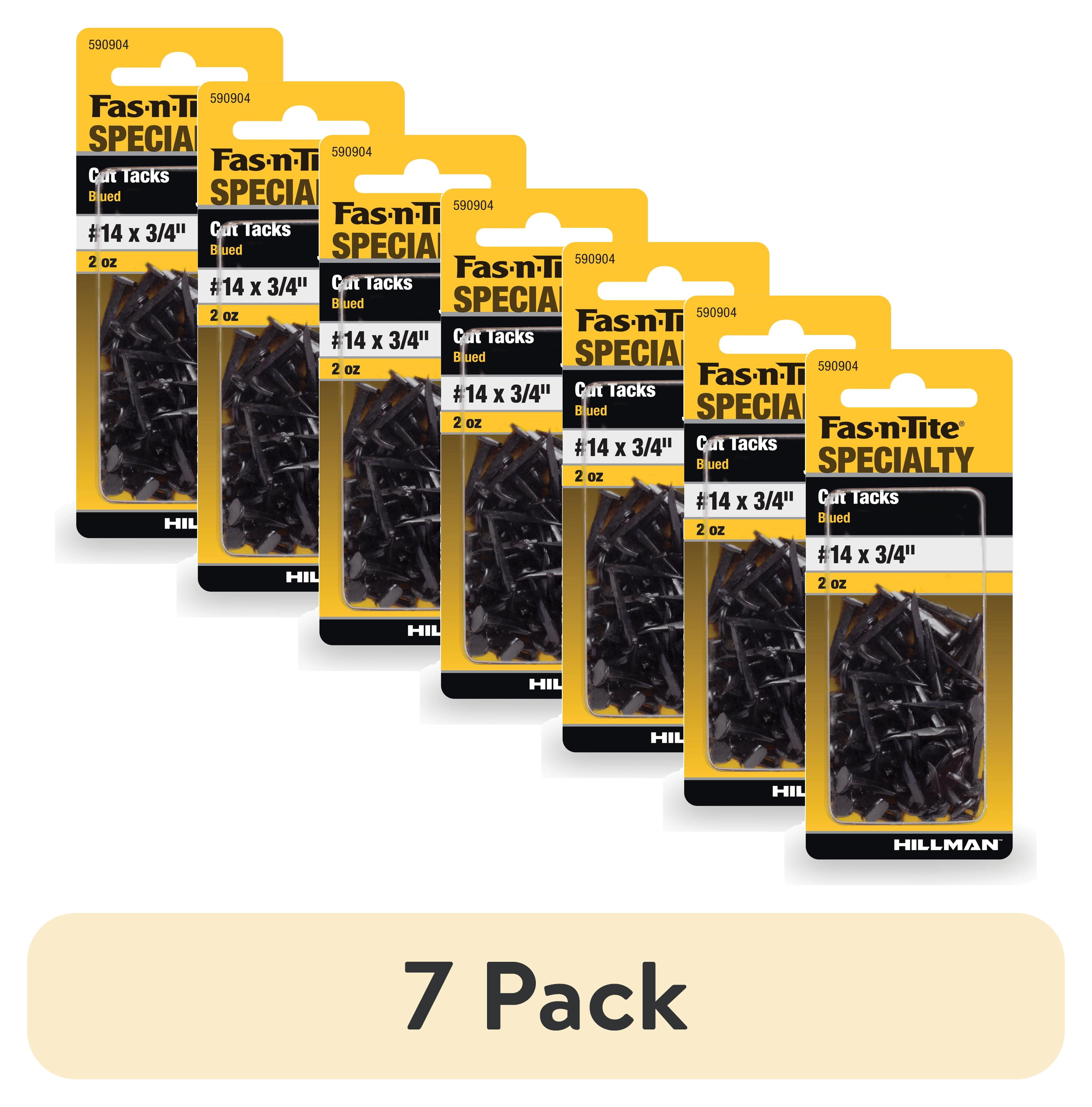 (7 pack) Fas-N-Tite Cut Tacks, Blued Black Finish, Flat Head, #14 x 3/4 ...