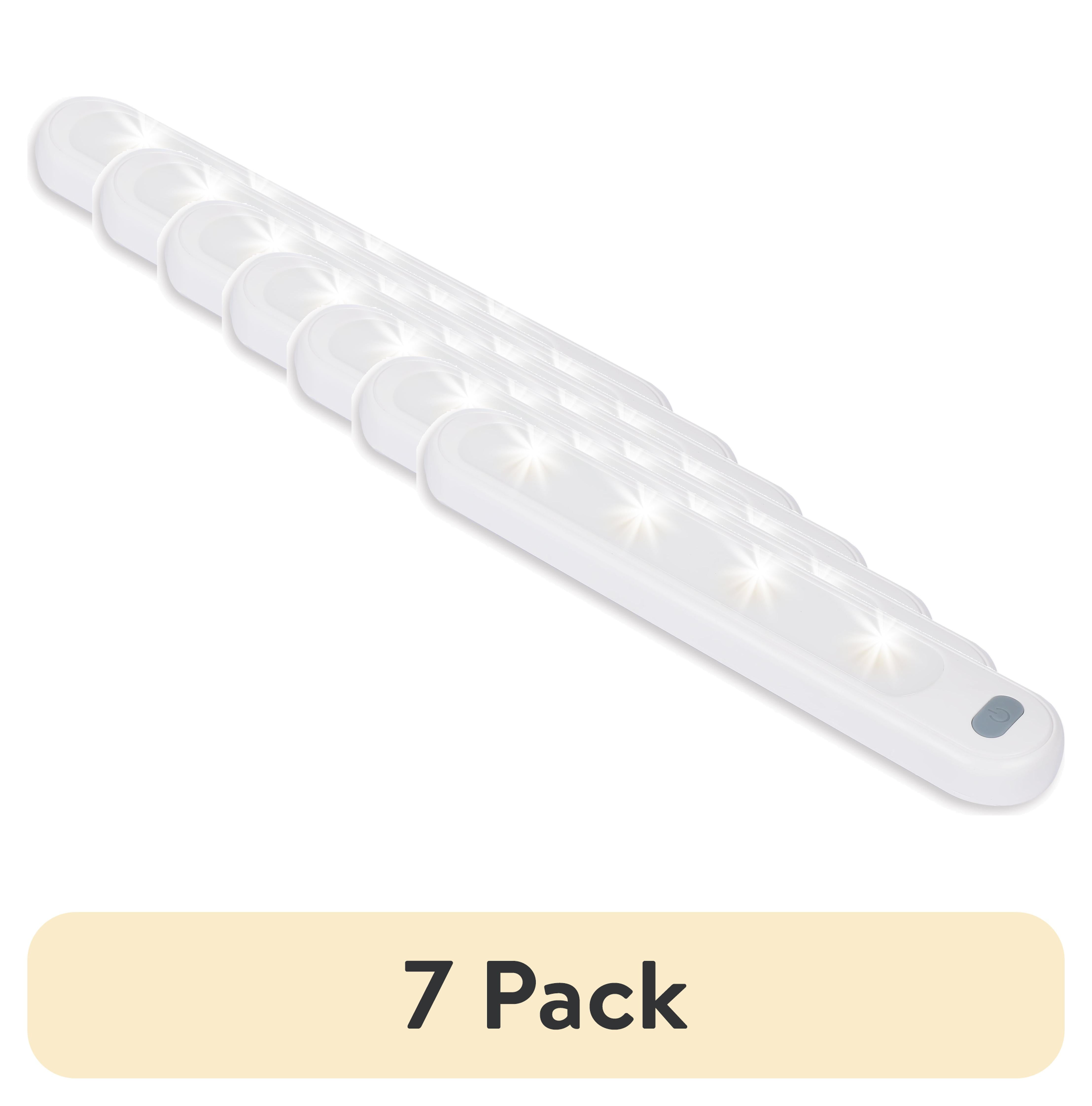 (7 pack) Great Value LED Battery Powered 12-inch Light Bar Model 4140 ...