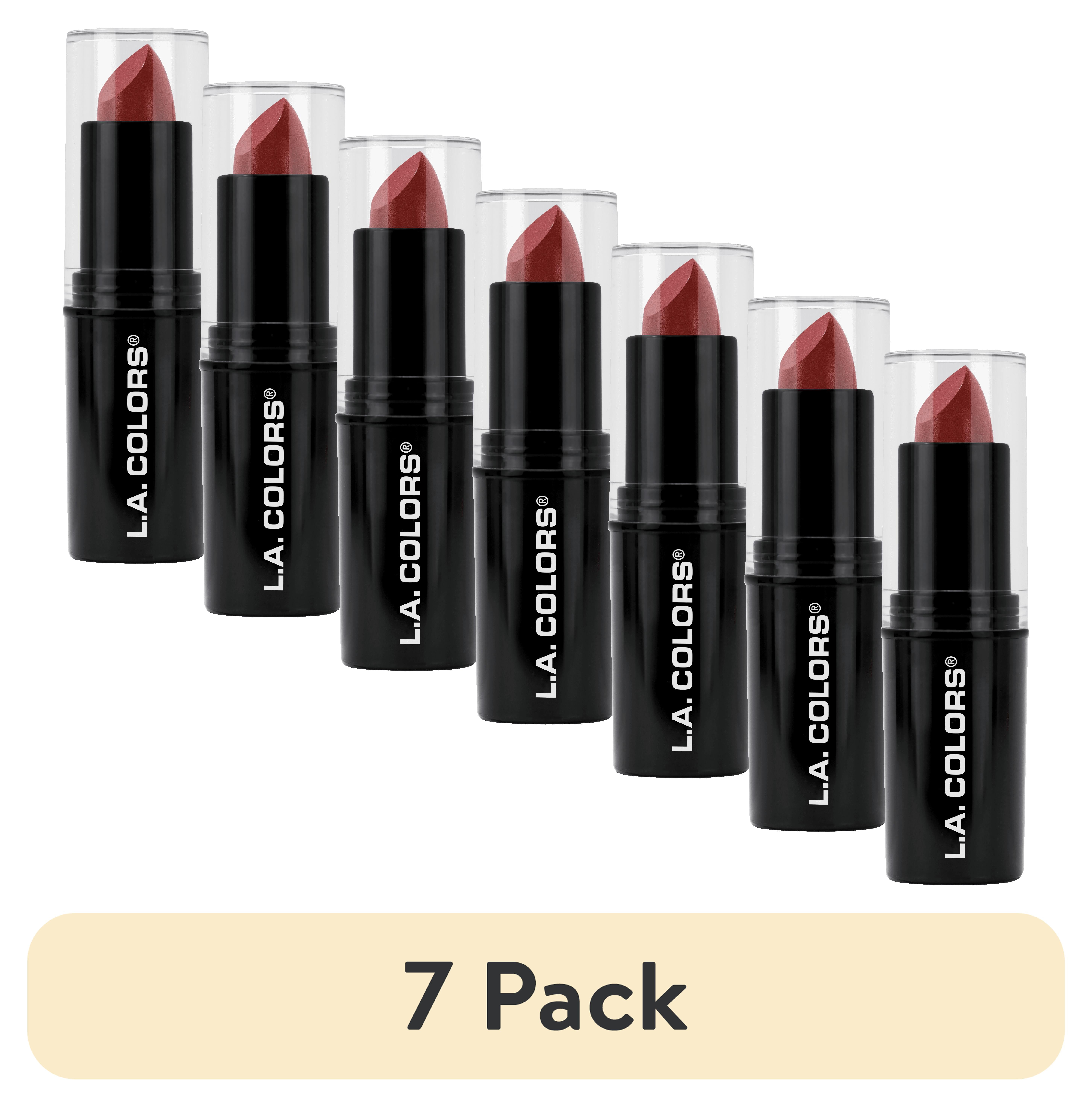 (7 pack) L.A. COLORS Long-Wearing Satin Finish Velvet Pout Chaser ...