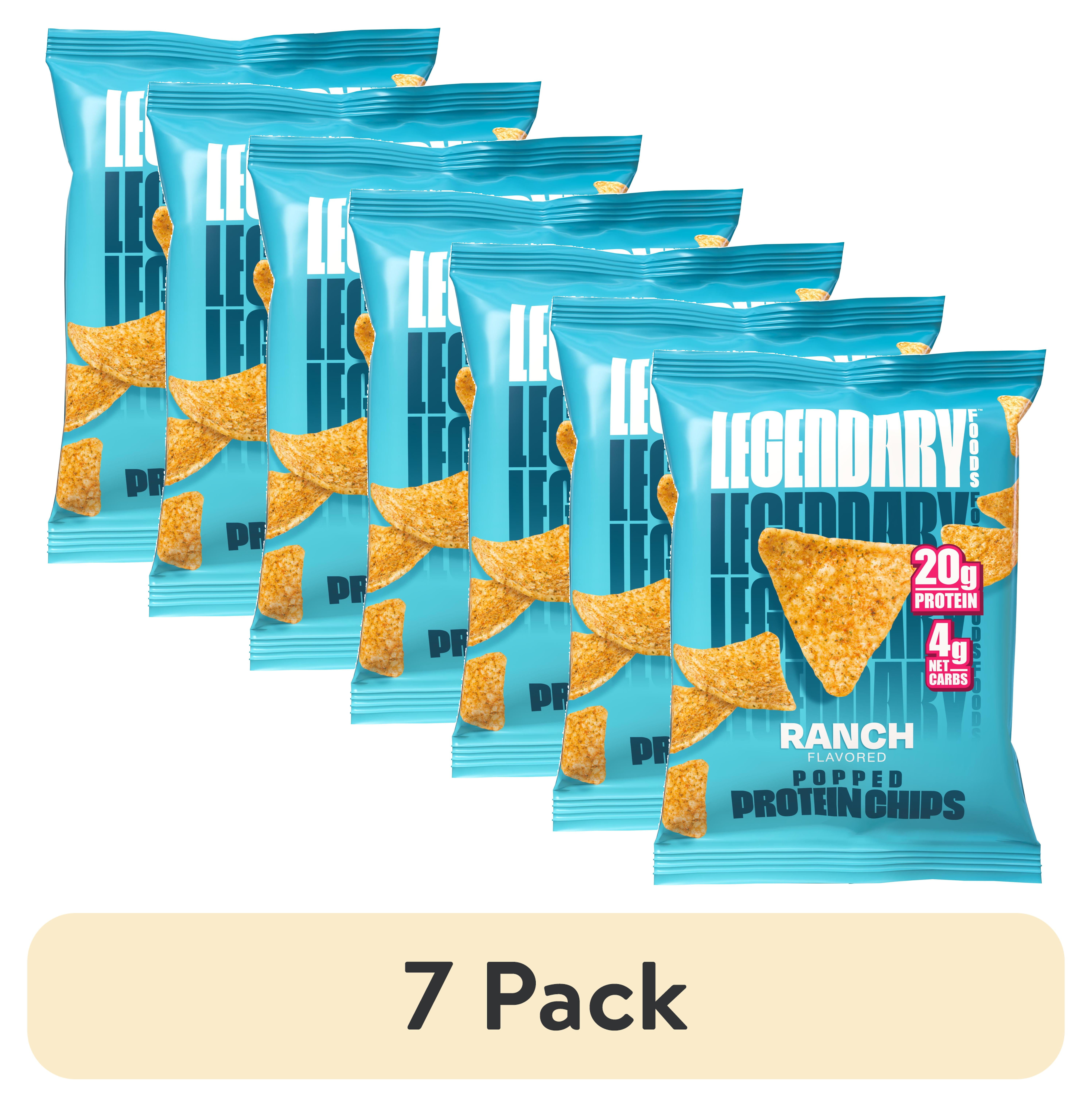 (7 pack) Legendary Popped Protein Chips, 20g Protein, Ranch, 34g per ...