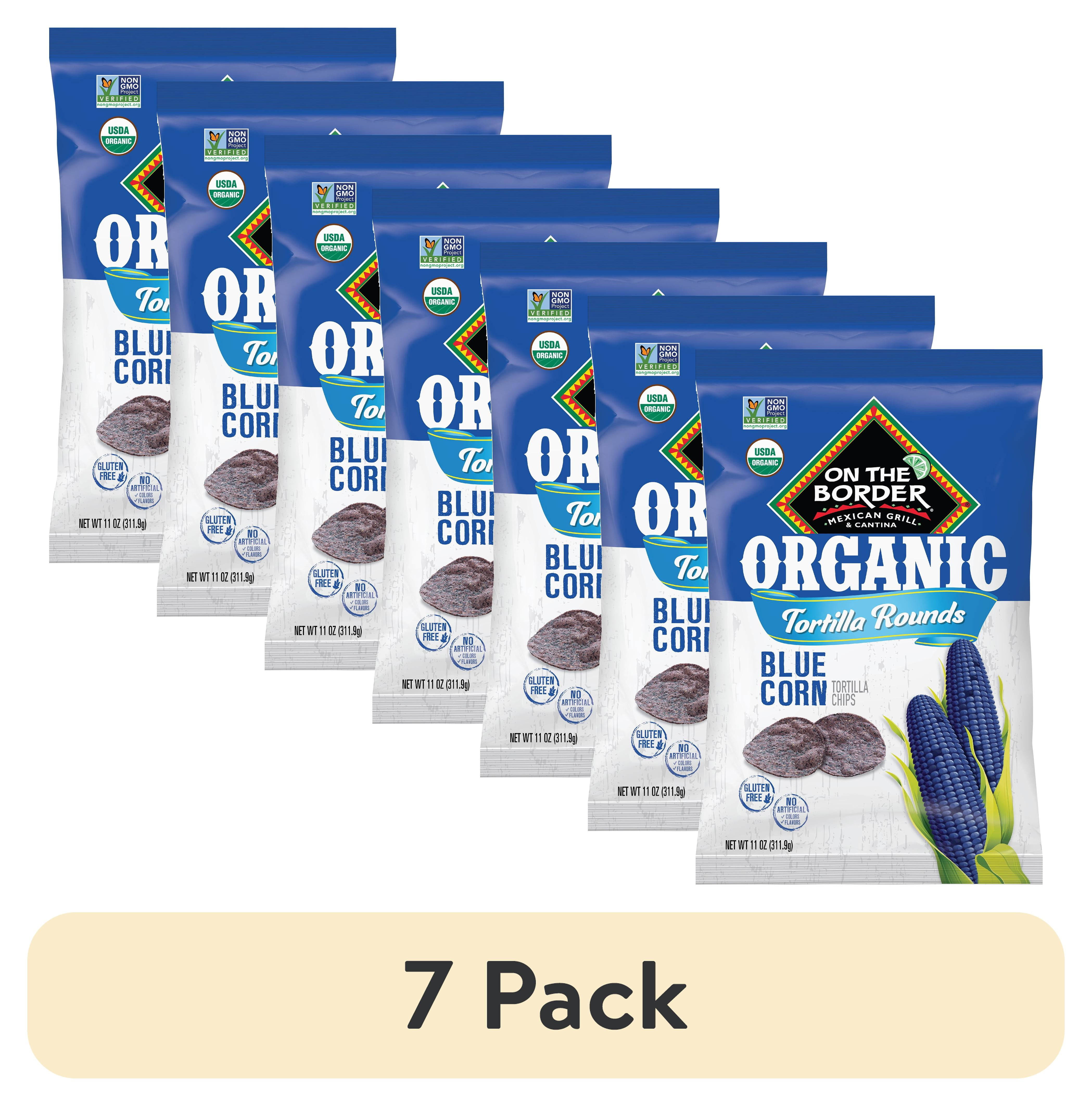 (7 pack) On The Border Organic Blue Corn Tortilla Rounds, Gluten-Free ...