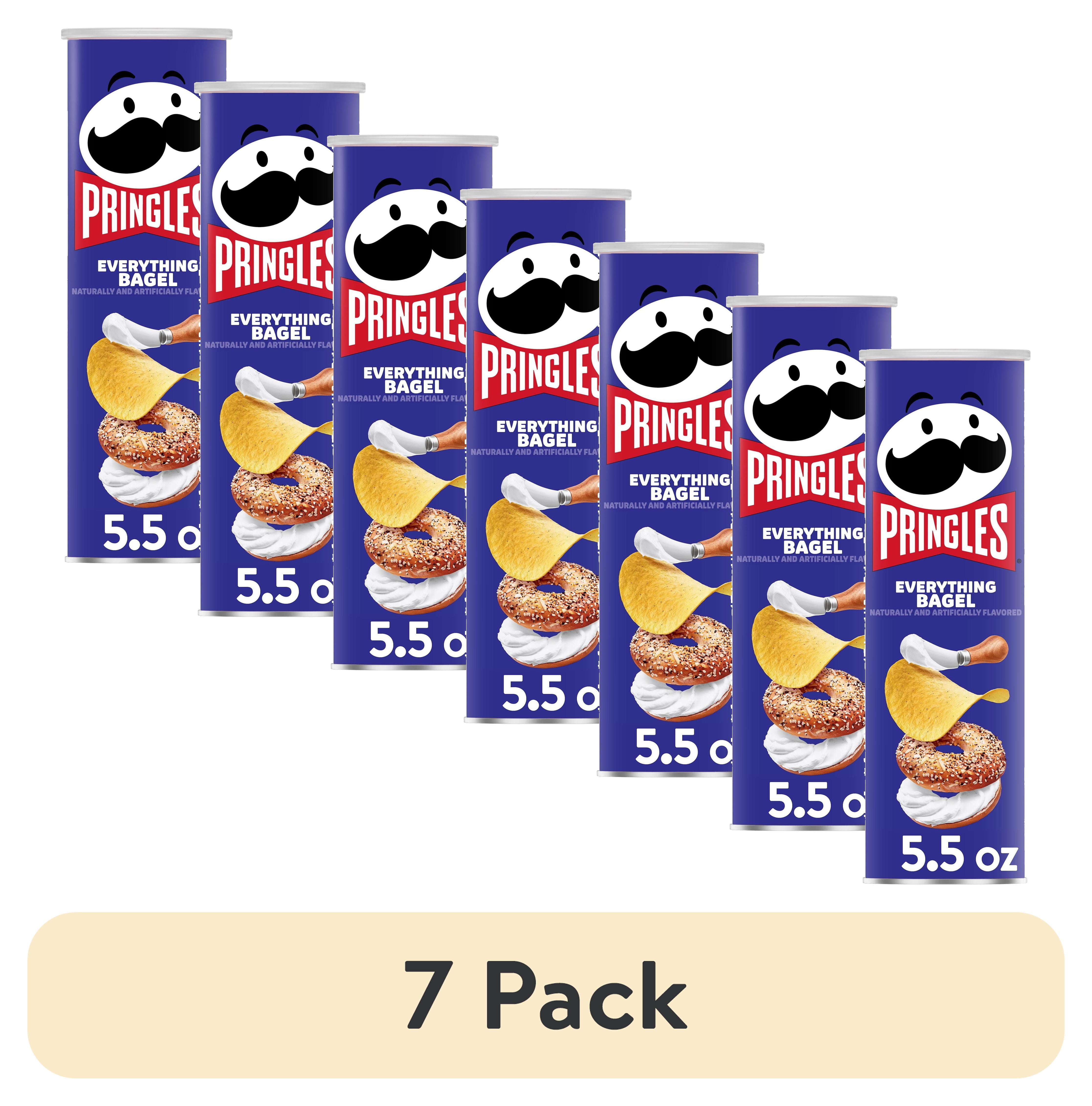 (7 pack) Pringles Everything Bagel Potato Crisps Chips, Lunch Snacks, 5 ...