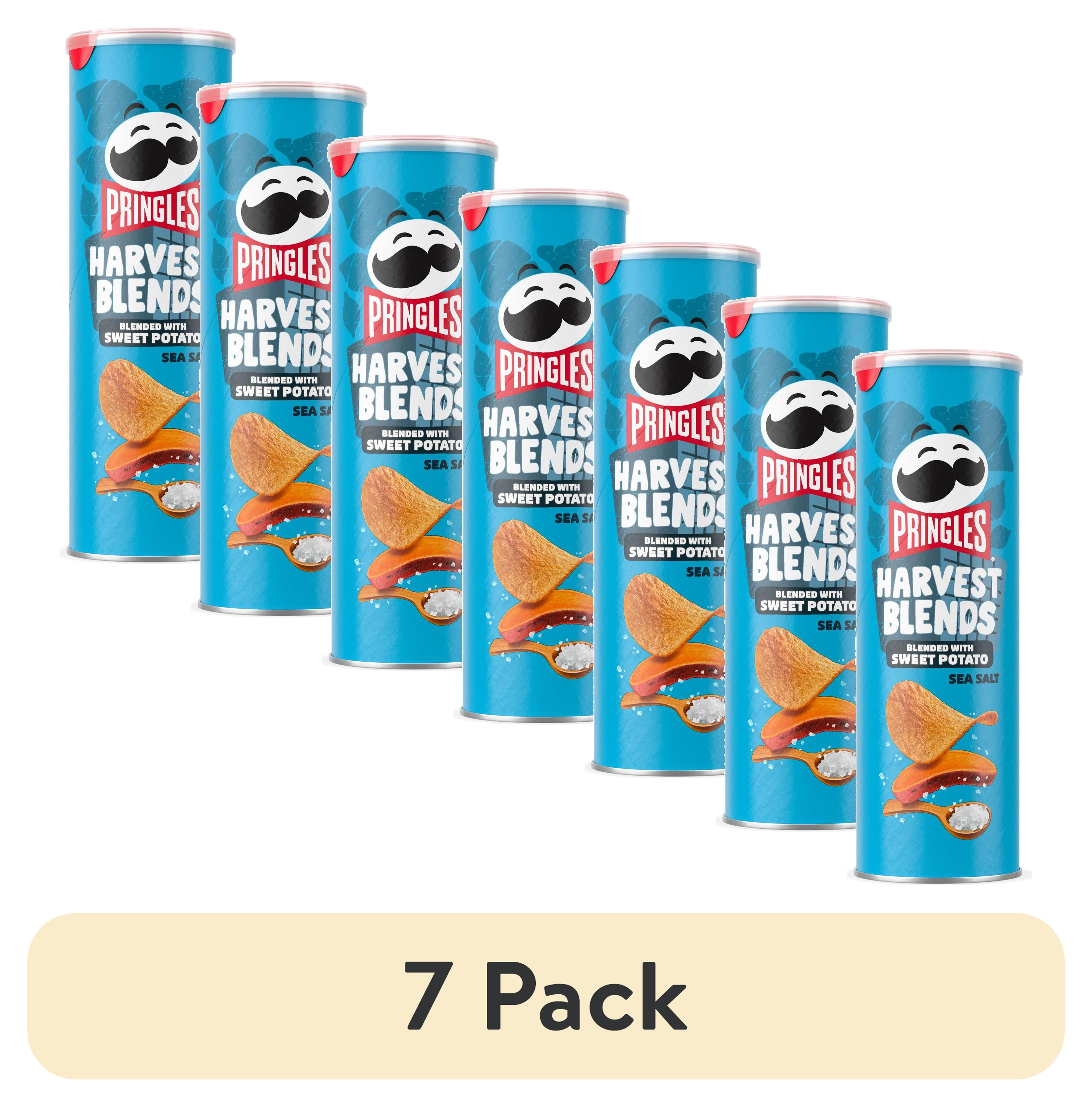 (7 pack) Pringles Harvest Blends Sea Salt Potato Crisps Chips, Lunch ...