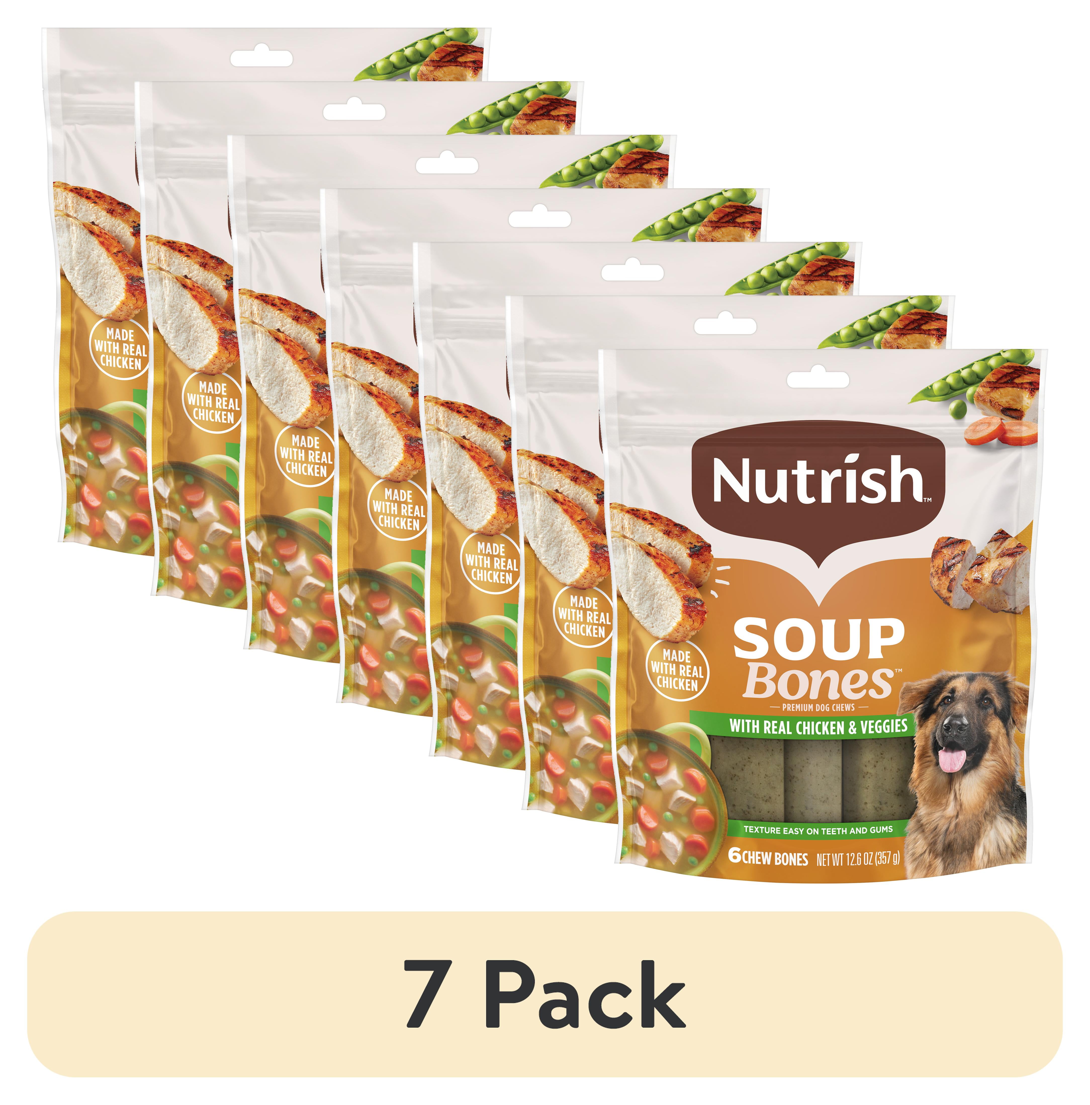 (7 pack) Nutrish Soup Bones Premium Dog Chews with Real Chicken and ...