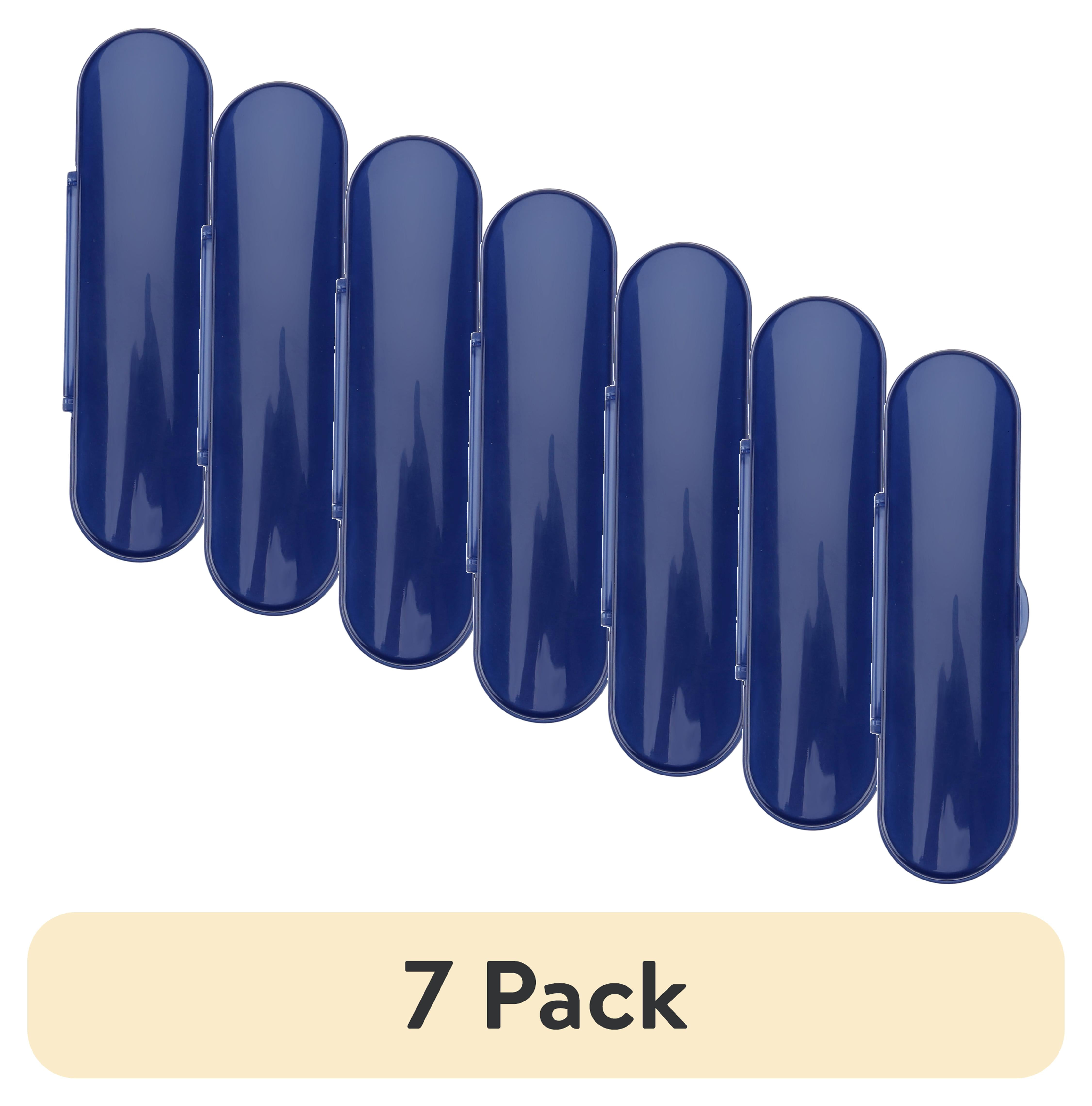 (7 pack) Your Zone 4 Count Blue Plastic Utensil Set with Fork, Spoon ...