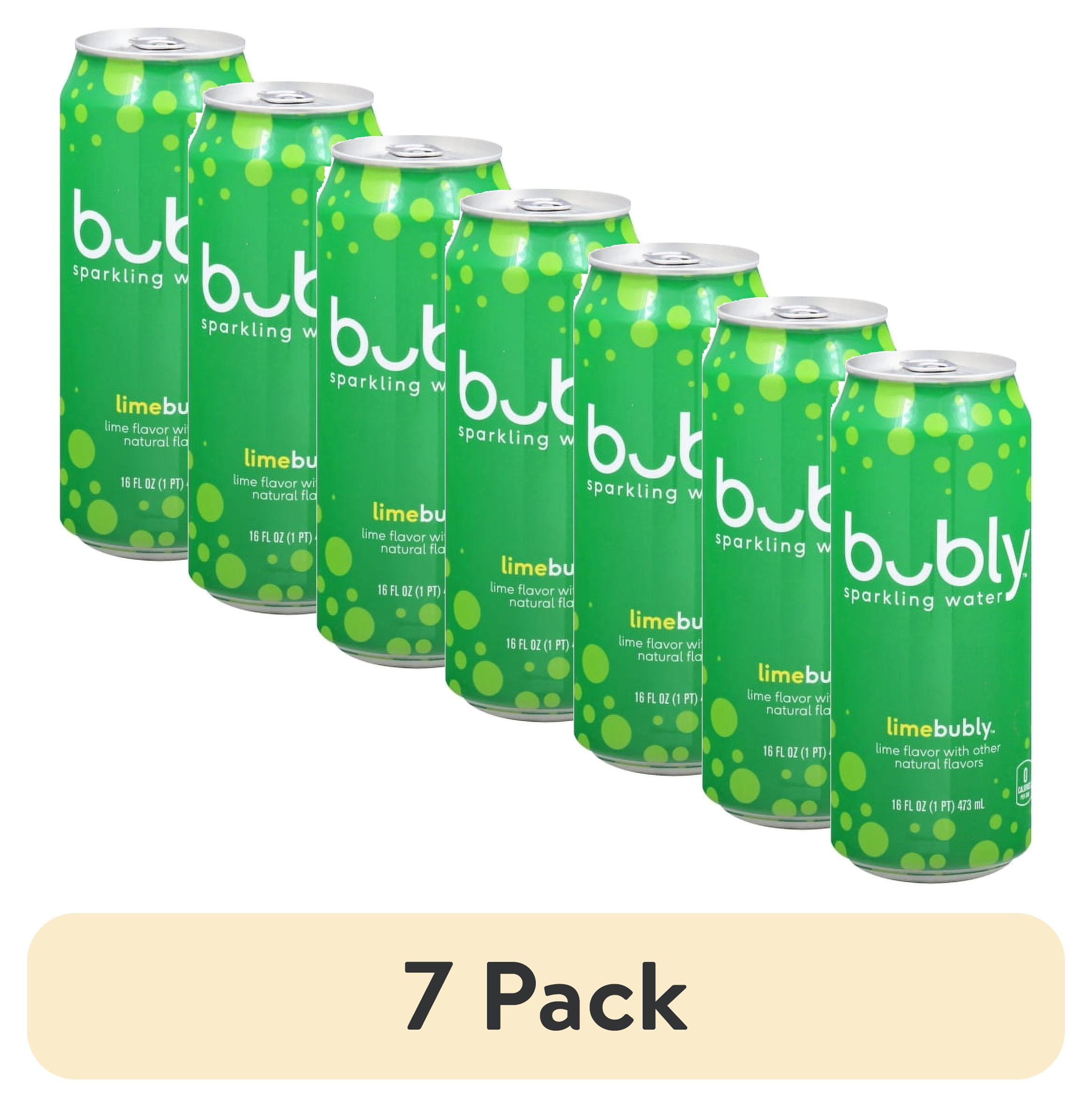 (7 pack) bubly Lime Sparkling Water, 16 fl oz, Can - Walmart.com