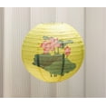 7 packs of classical bamboo traditional lampshades hand-painted paper ...