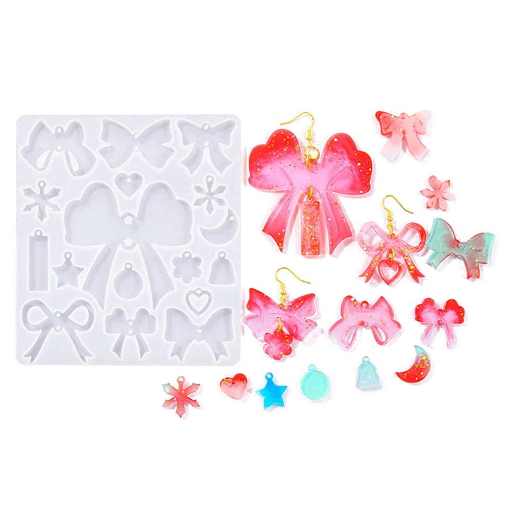 7 pc DIY Silicone Pendant Molds Decoration Making Resin Casting Molds ...