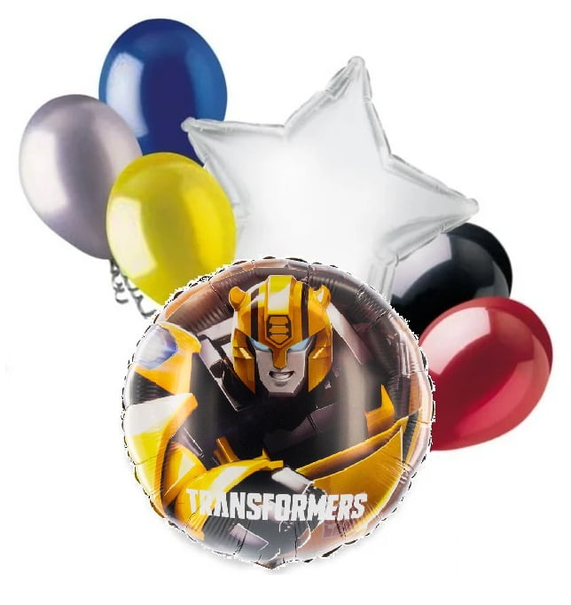 7 pc Transformers Bumblebee Balloon Bouquet Super Decoration - Walmart.com