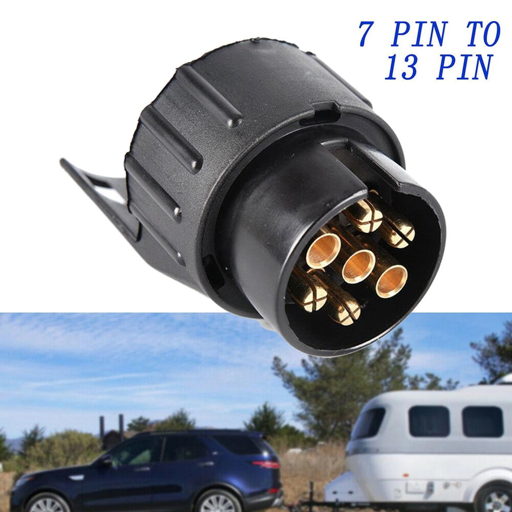 7 to 13 pin Trailer Caravan Towbar Towing Electric Socket Adapter ...
