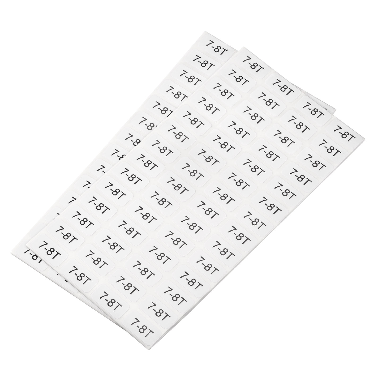 7 to 8T Clothes Size Sticker Label Coding 7 to 8 Year Old Size Labels ...