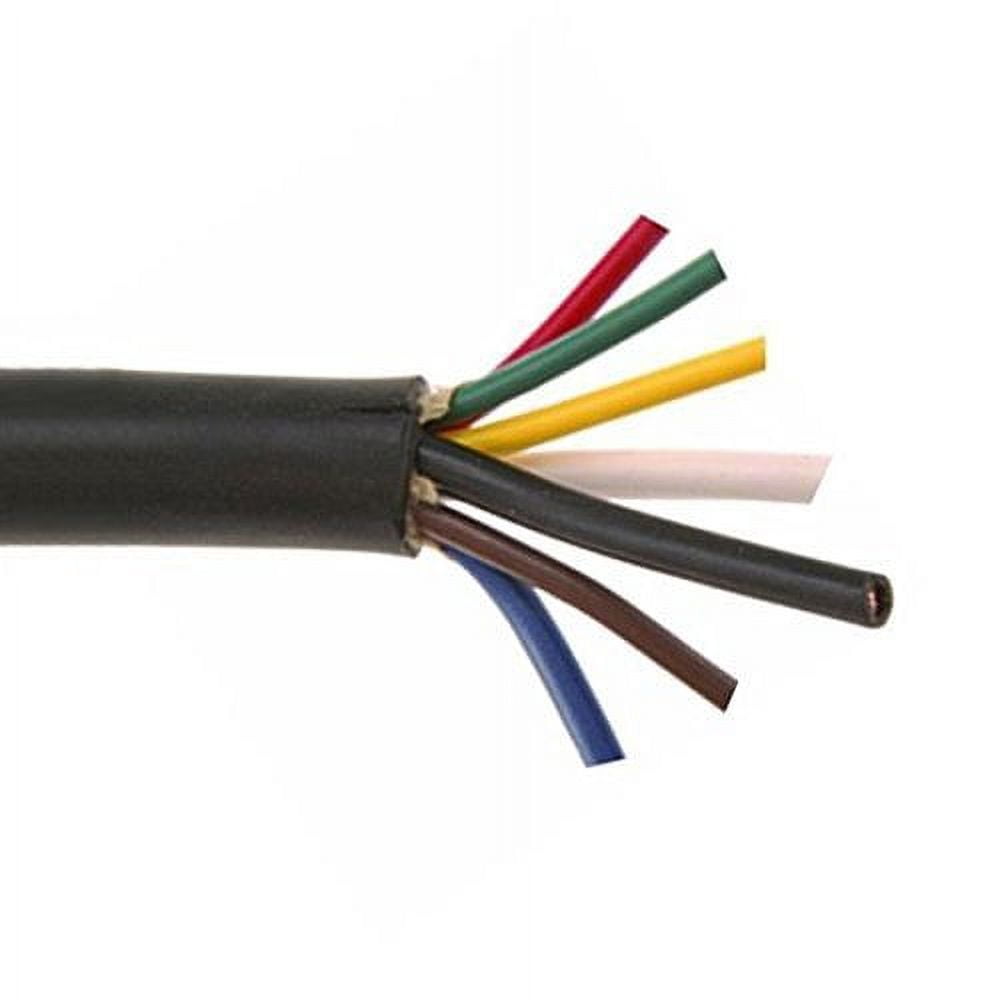 7- wire trailer cable Heavy Duty 2-10 GA, 1-12 GA and 4-14 GA Wire x 40 ...