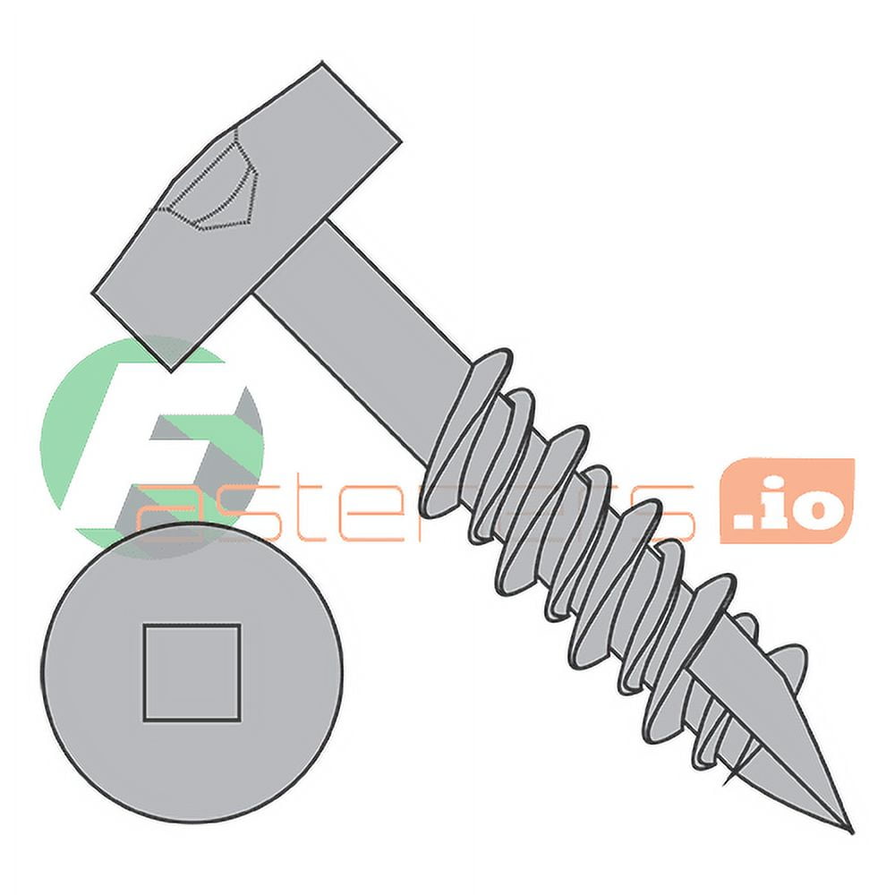 #7 x 1 1/2" Deep Thread Wood Screws / Pocket Hole / Square Drive ...