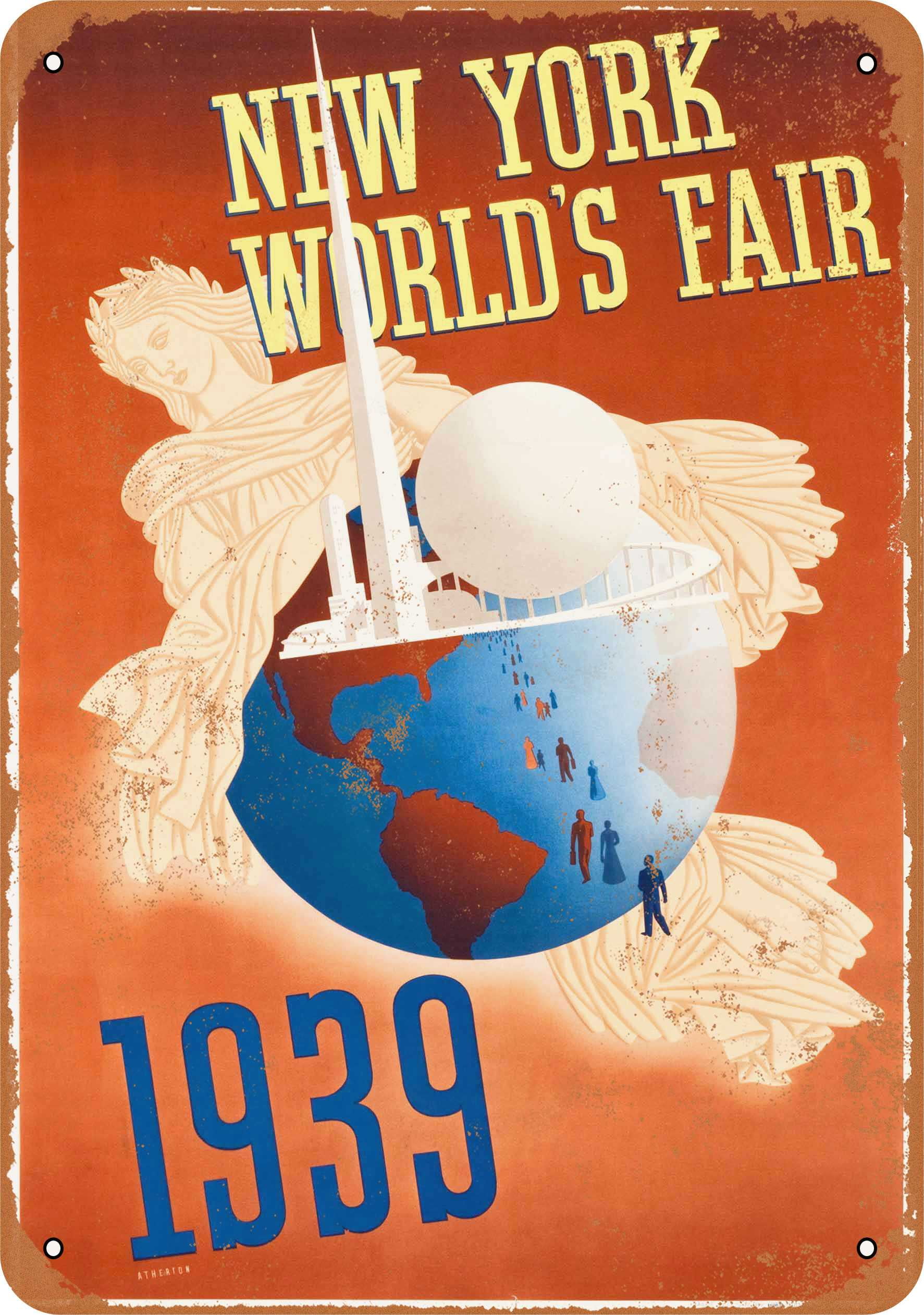 7 x 10 METAL SIGN - 1939 New York World's Fair 2 - Vintage Rusty Look ...