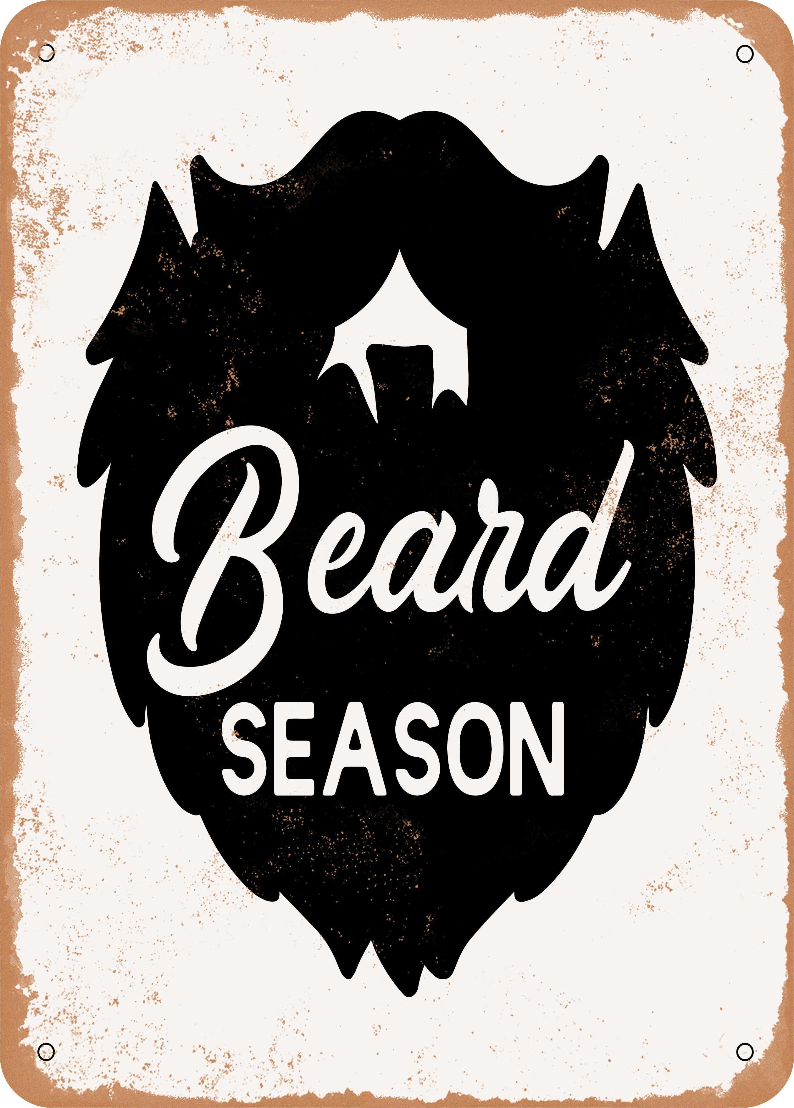 7 x 10 METAL SIGN - Beard Season - 2 - Vintage Rusty Look - Walmart.com
