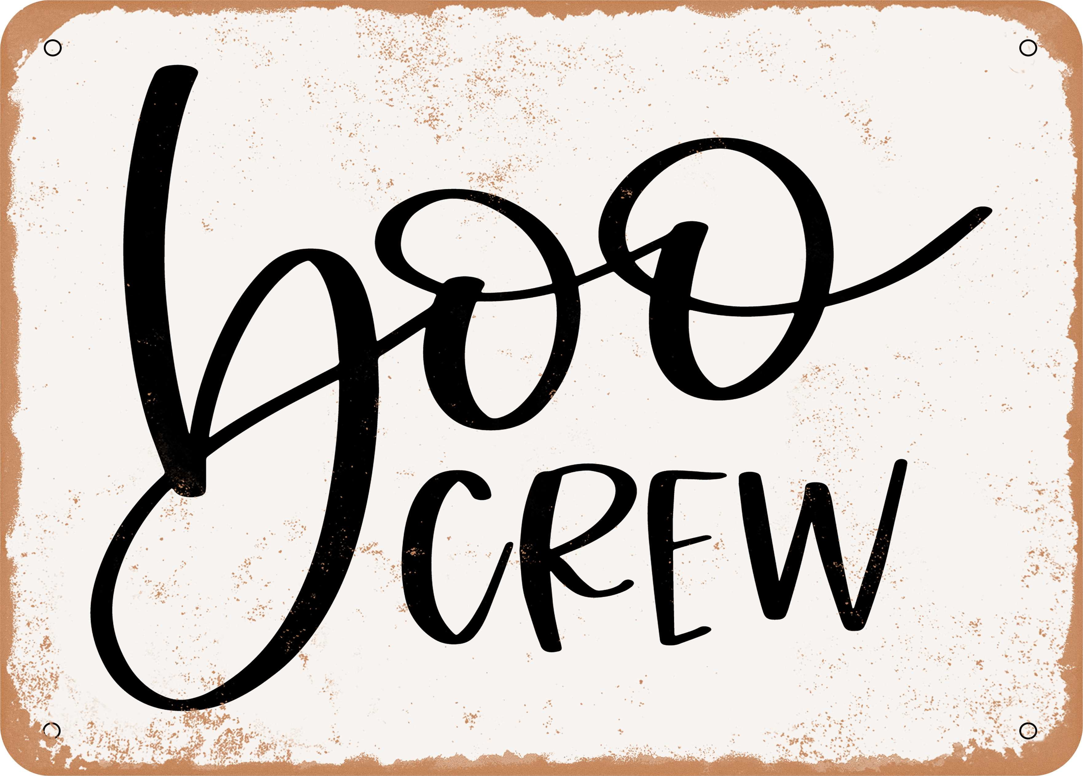 7 x 10 METAL SIGN - Boo Crew - 3 - Vintage Rusty Look - Walmart.com