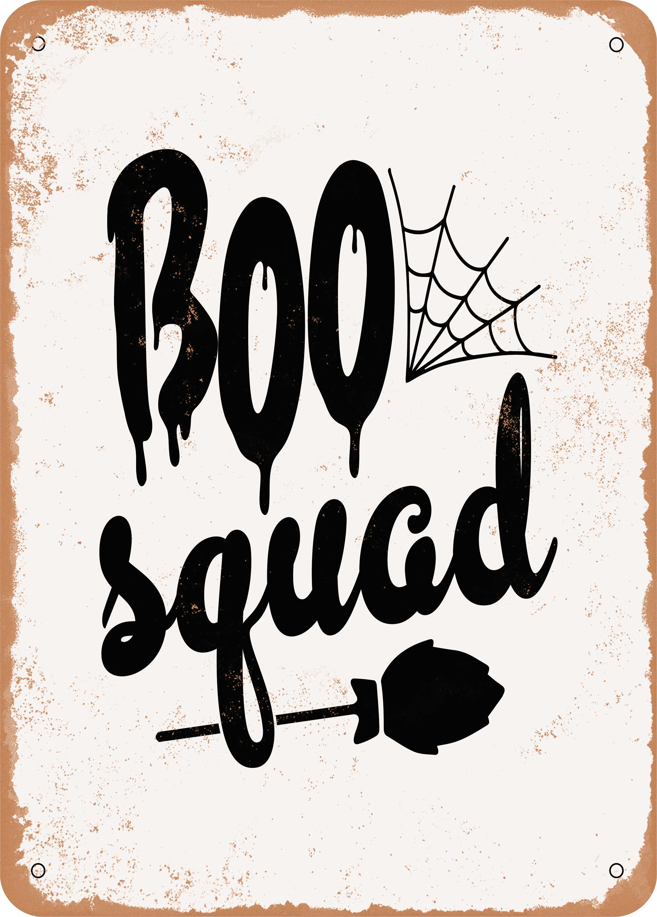 7 x 10 METAL SIGN - Boo Squad - 3 - Vintage Rusty Look - Walmart.com