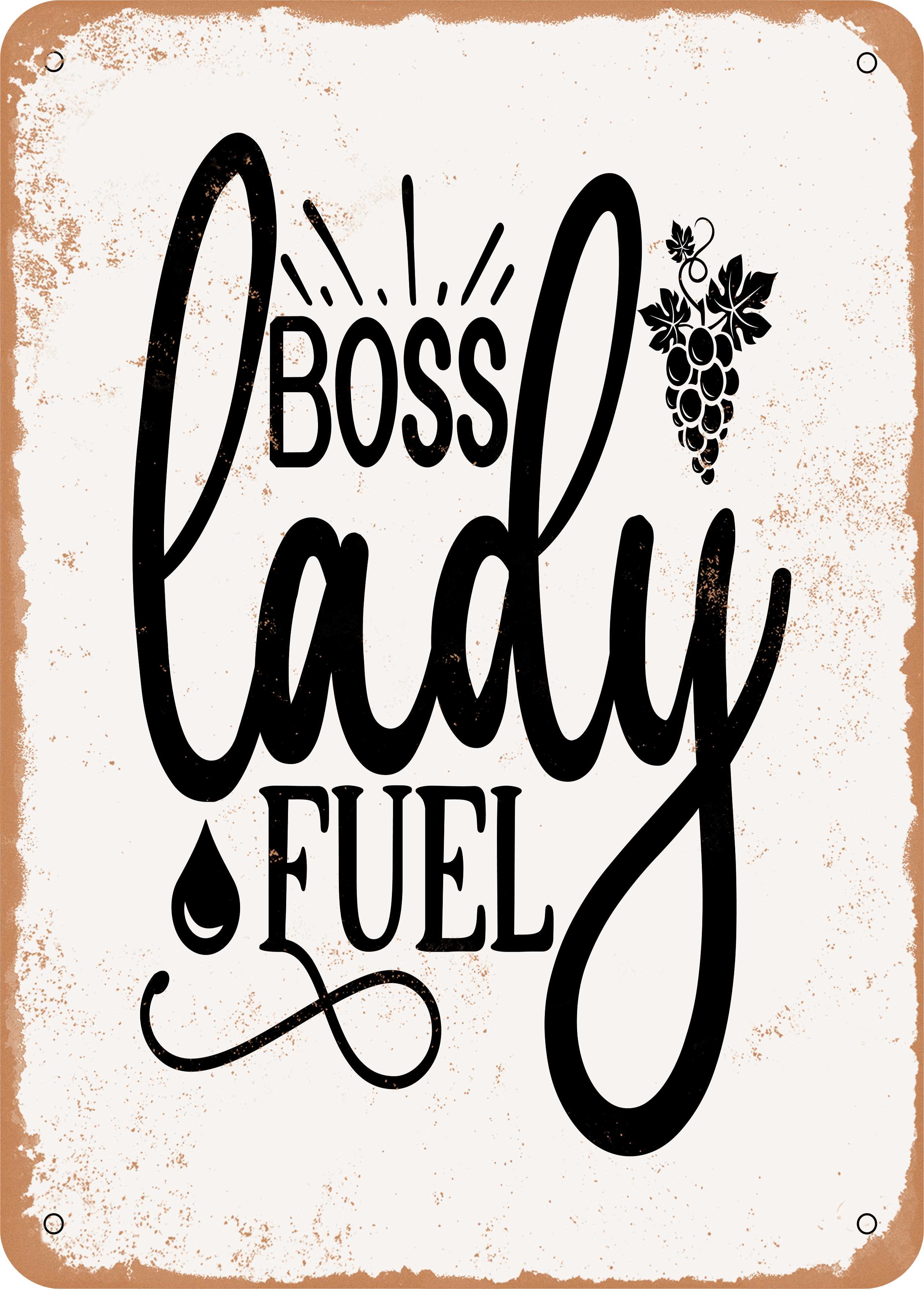 7 x 10 METAL SIGN - Boss Lady Fuel - 2 - Vintage Rusty Look - Walmart.com